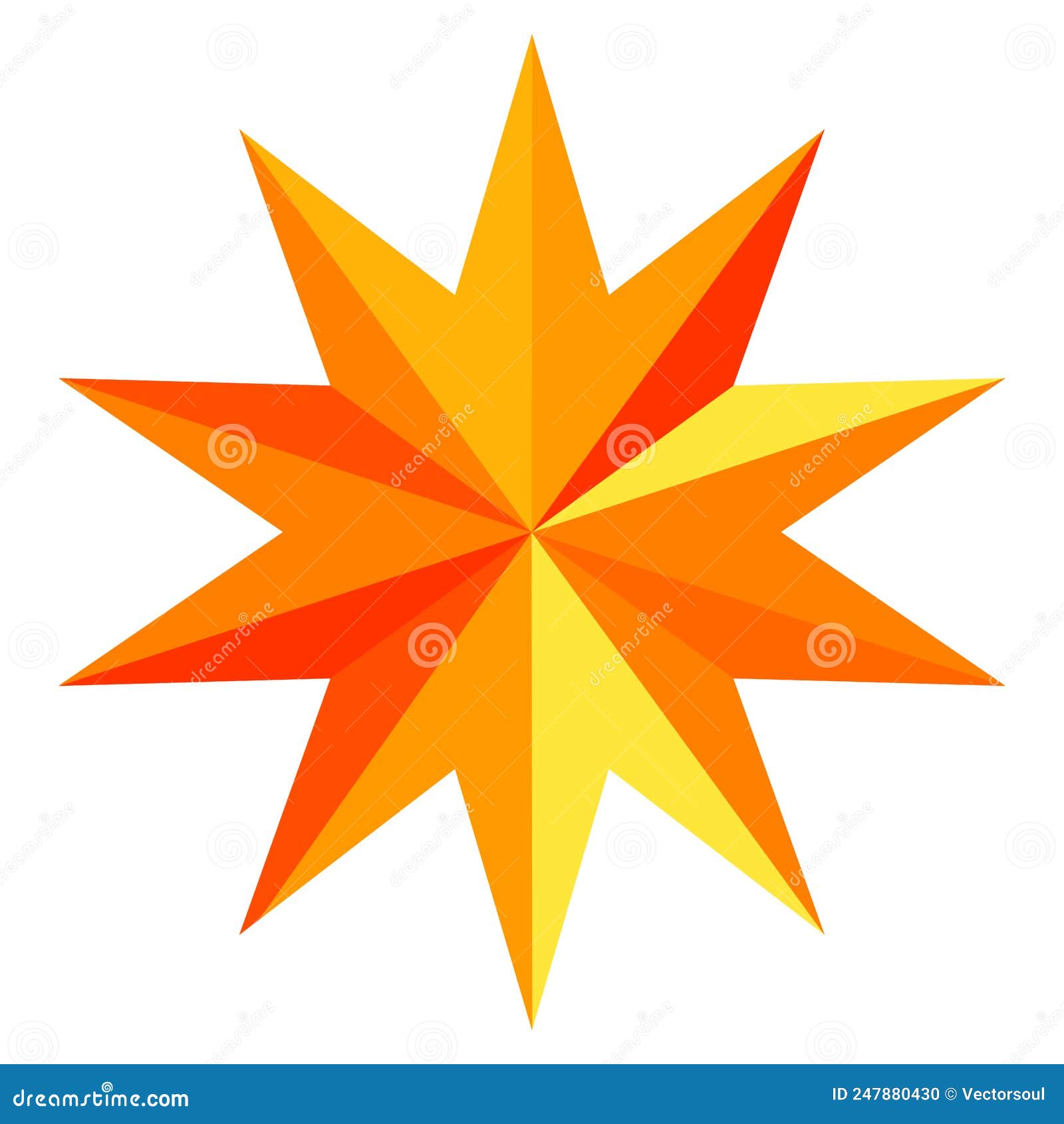 Starburst, Sunburst Star Shape Vector Element Stock Vector ...