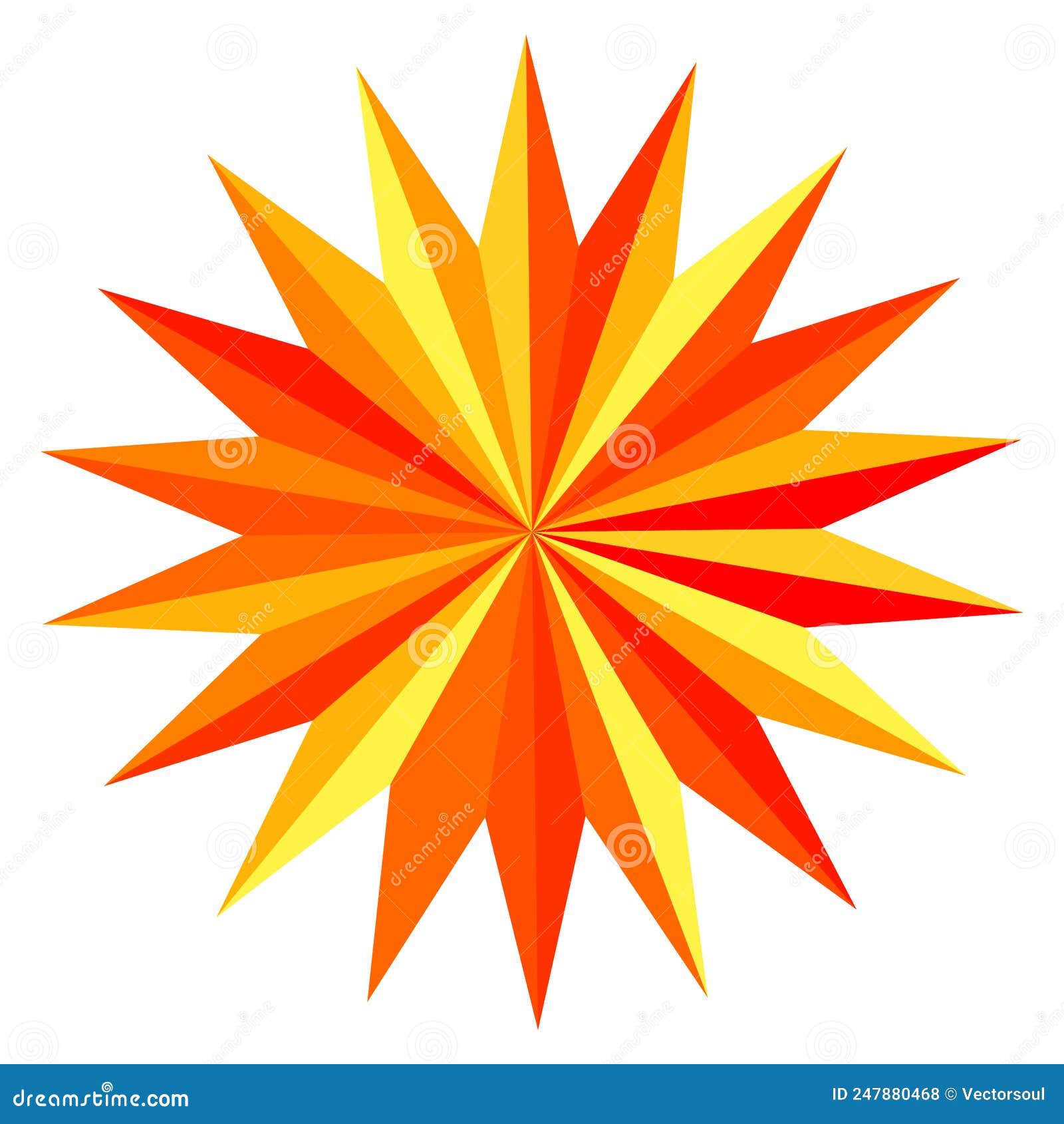 Starburst, Sunburst Star Shape Vector Element Stock Vector ...