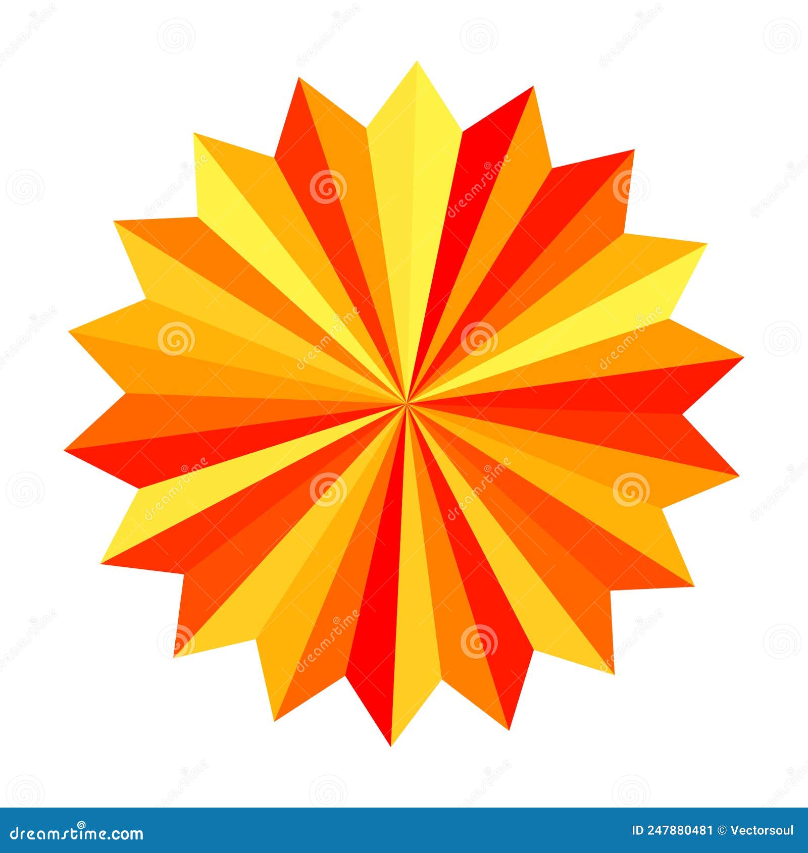 Starburst, Sunburst Star Shape Vector Element Stock Vector ...