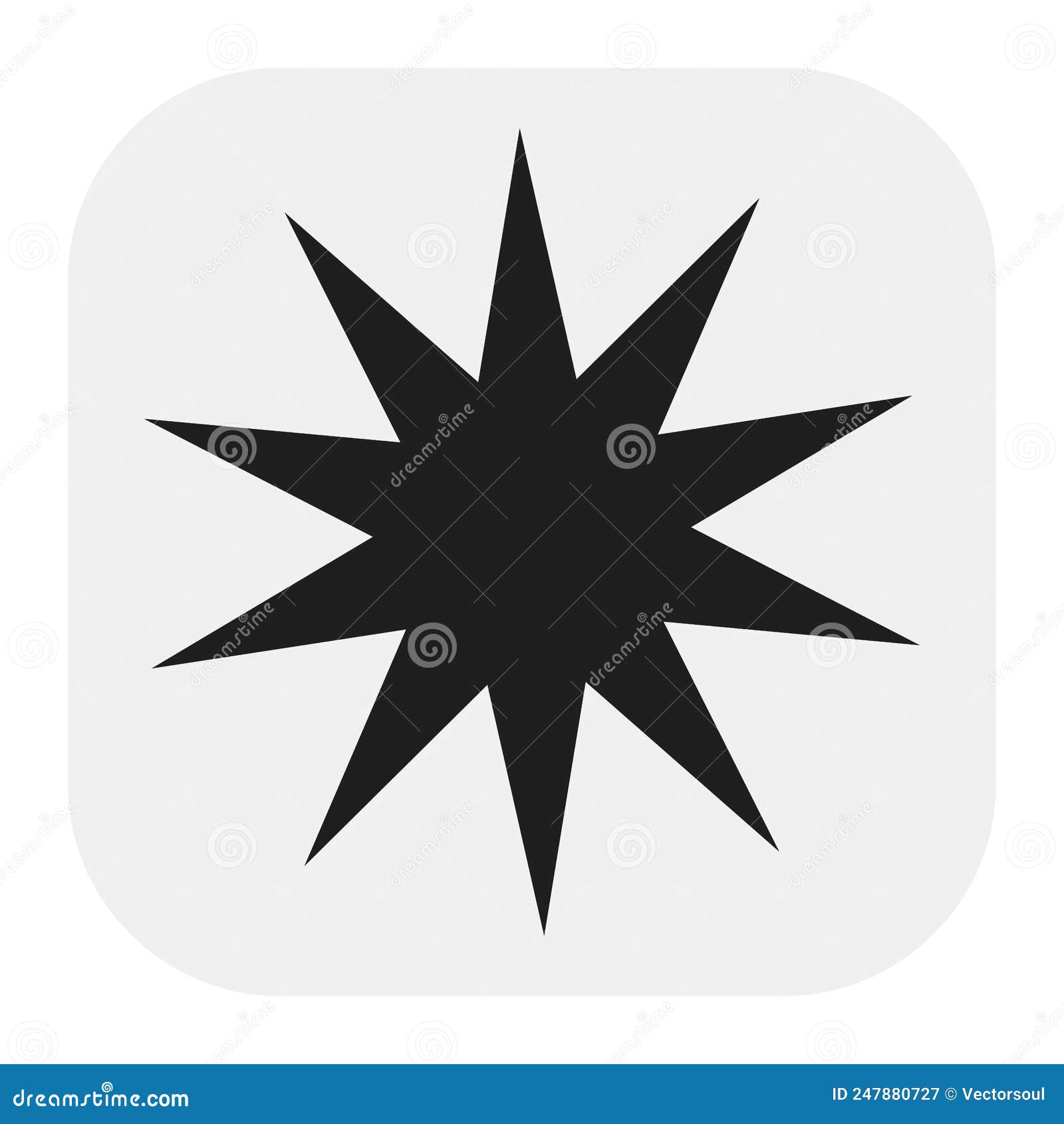 Starburst, Sunburst Star Shape Vector Element Stock Vector ...