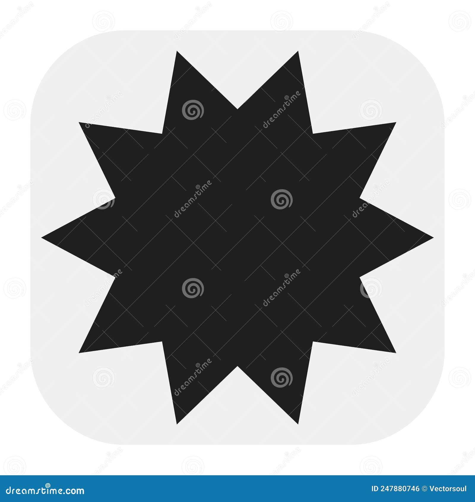 Starburst, Sunburst Star Shape Vector Element Stock Vector ...