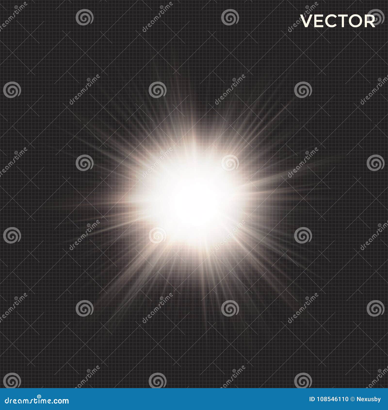 Starburst Vector, Transparent Light Effect Stock Vector - Illustration ...