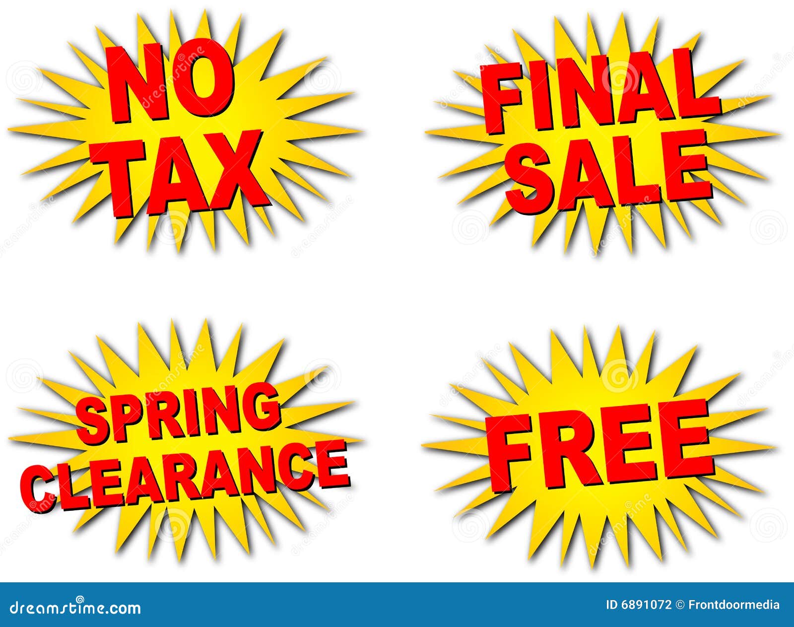 Starbursts; Deals stock vector. Illustration of spring - 6891072