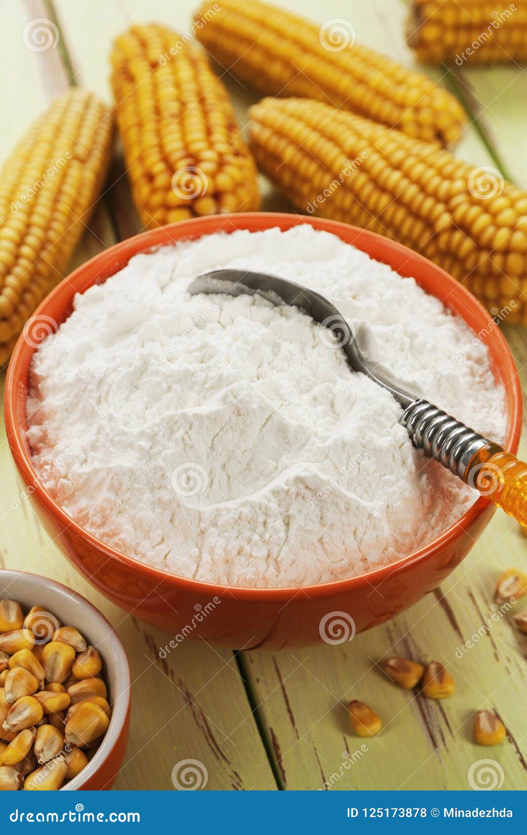 Starch and corn cob stock photo. Image of ingredient - 125173878