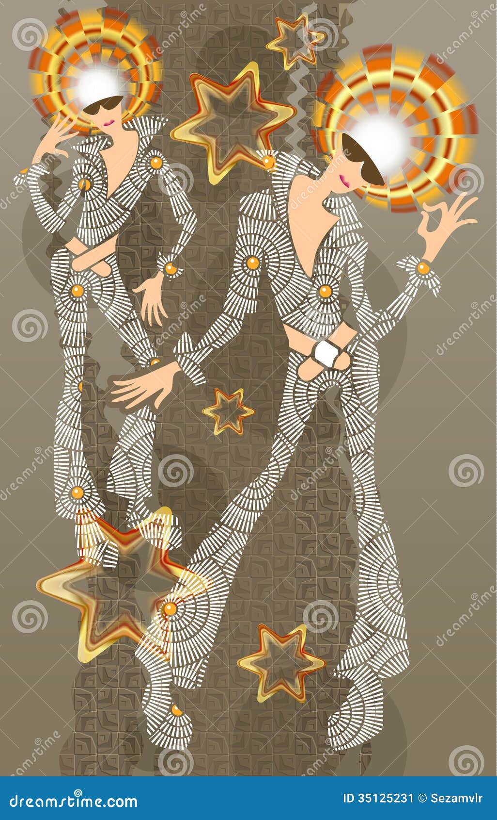 Stardance_1 stock vector. Illustration of card, event - 35125231