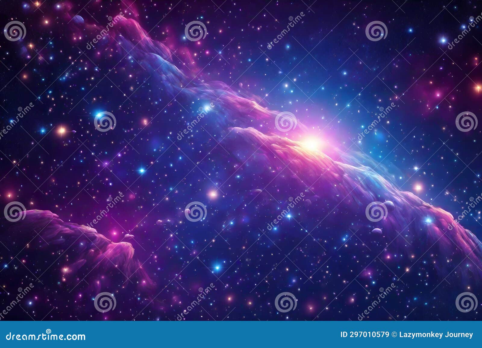 Stardust and Bright Shining Stars in Universal Stock Illustration ...