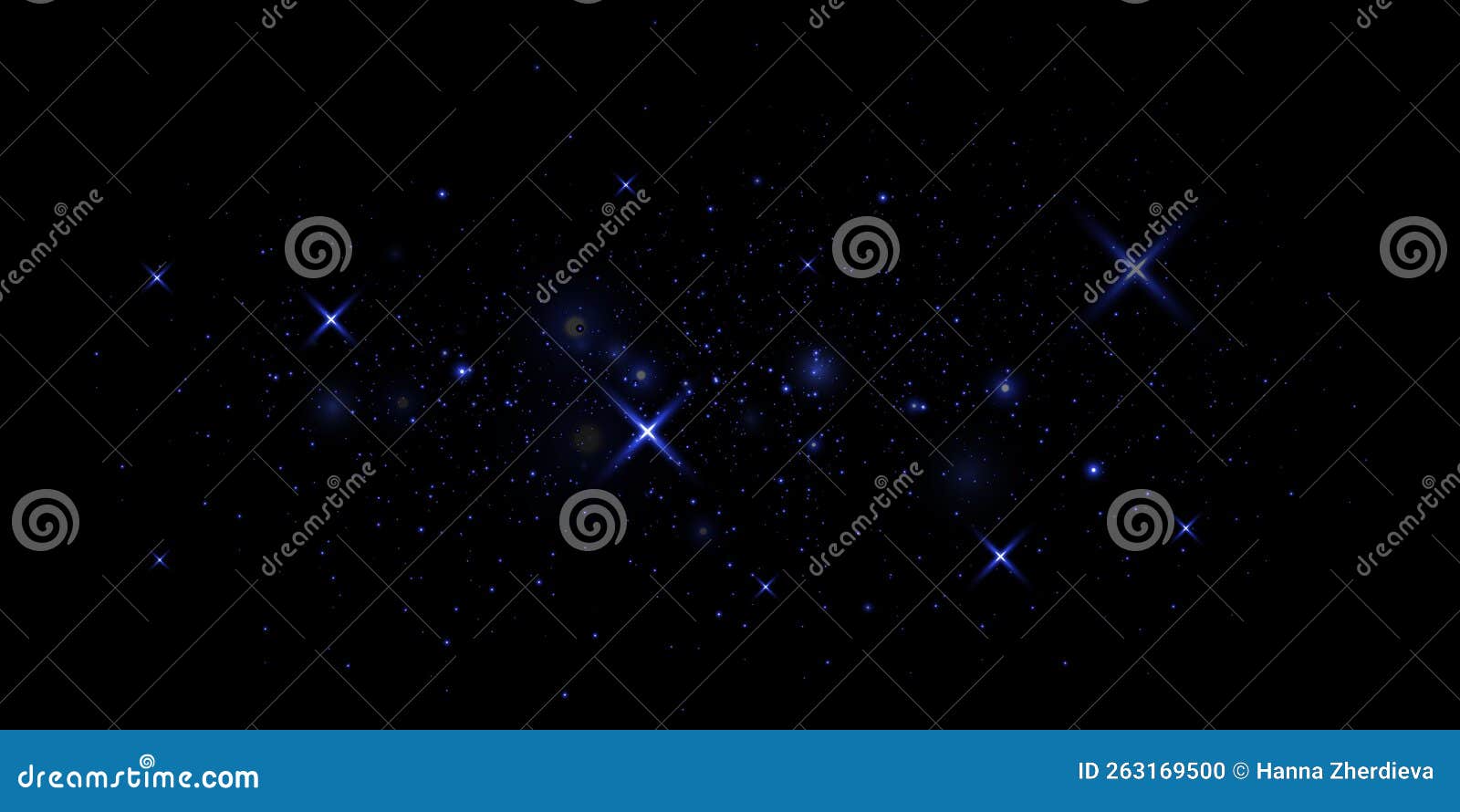 Stardust, Flash Spark, Sparkling Blue Star. Stock Illustration ...