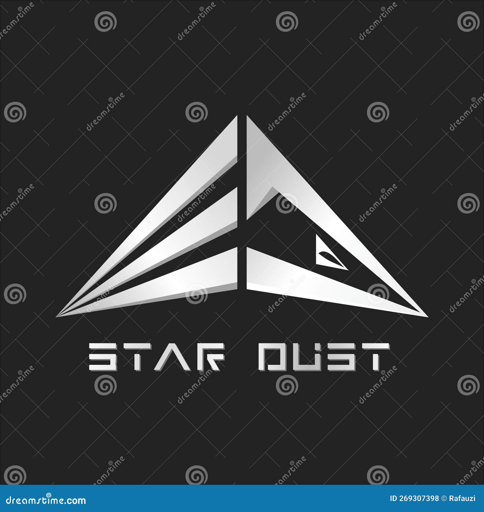 StarDust Black and Grey, Logo Stardust Stock Illustration ...