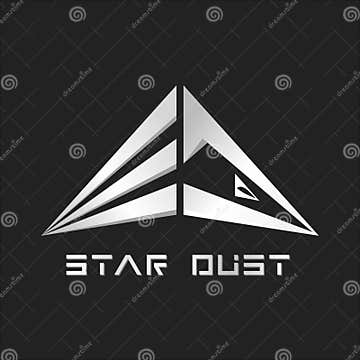 StarDust Black and Grey, Logo Stardust Stock Illustration ...