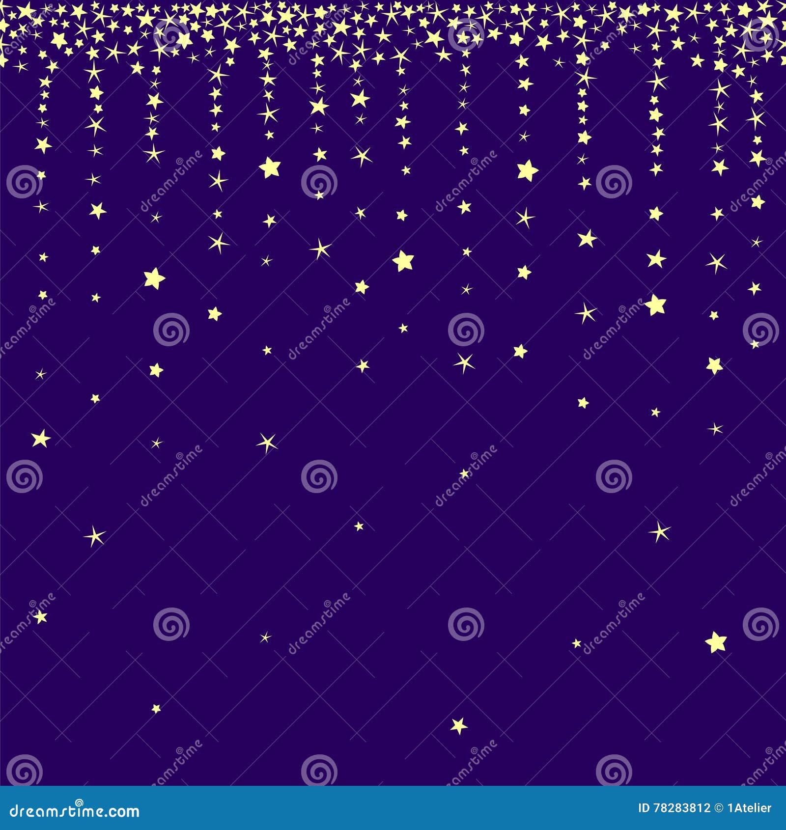 Stardust and Starrain Vector Seamless Vector. Stock Vector ...