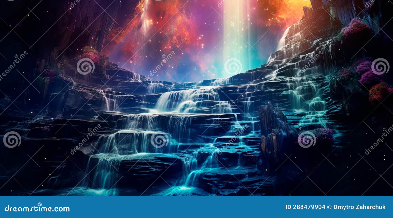 Stardust Waterfall: Featuring a Cascading Waterfall of Stardust in ...