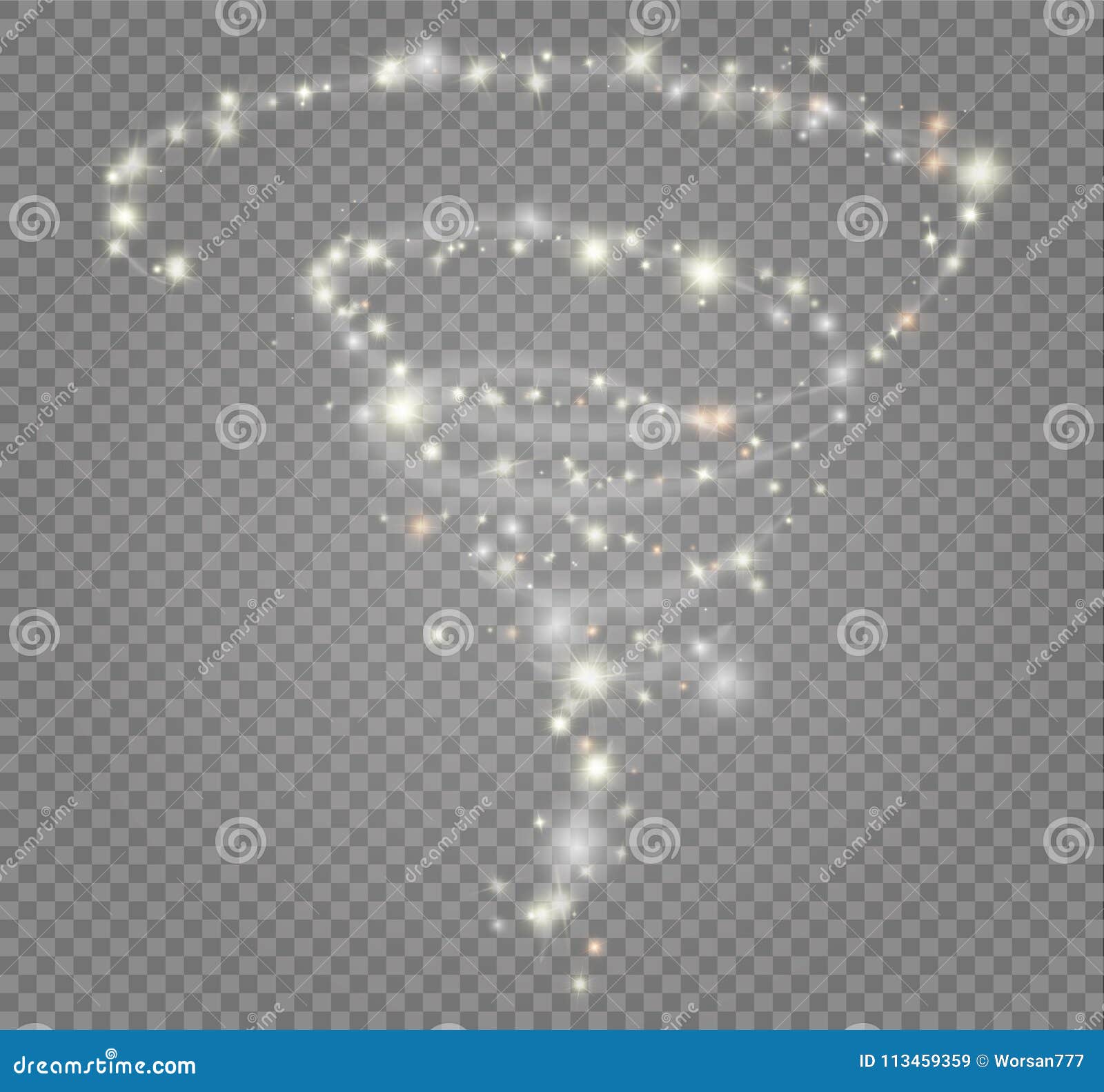 Stardust White Glitter.Sparkle Glowing Stardust. Magic Sparkling ...