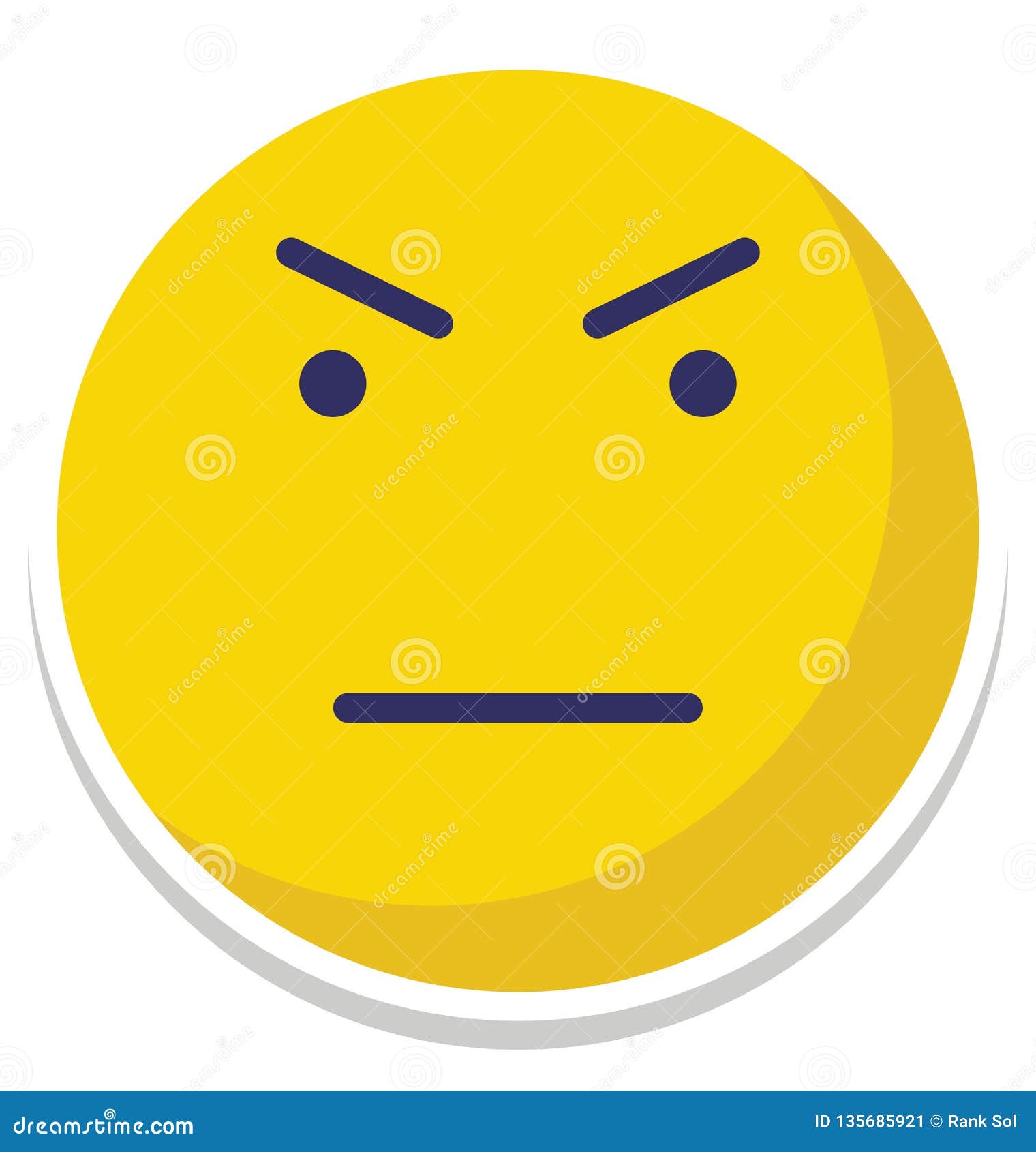 Stare Emoticon, Emoticons Vector Isolated Icon Which Can Easily Modify ...