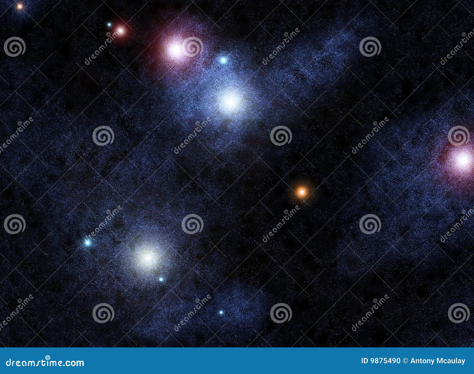 Starfield Illustration , Deep Space Galaxy Royalty-Free Cartoon ...
