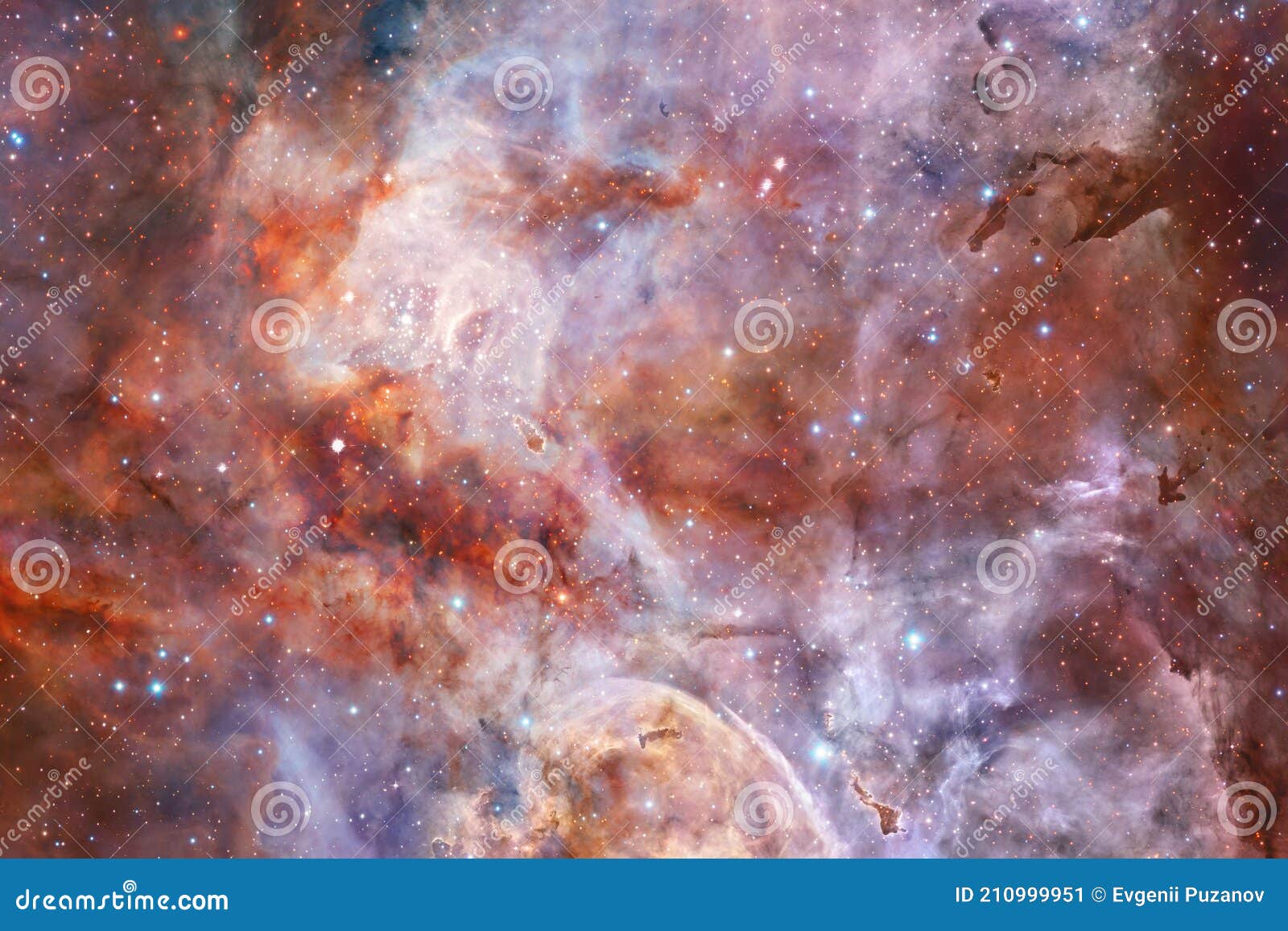 Starfield. Elements of this Image Furnished by NASA Stock Image - Image ...