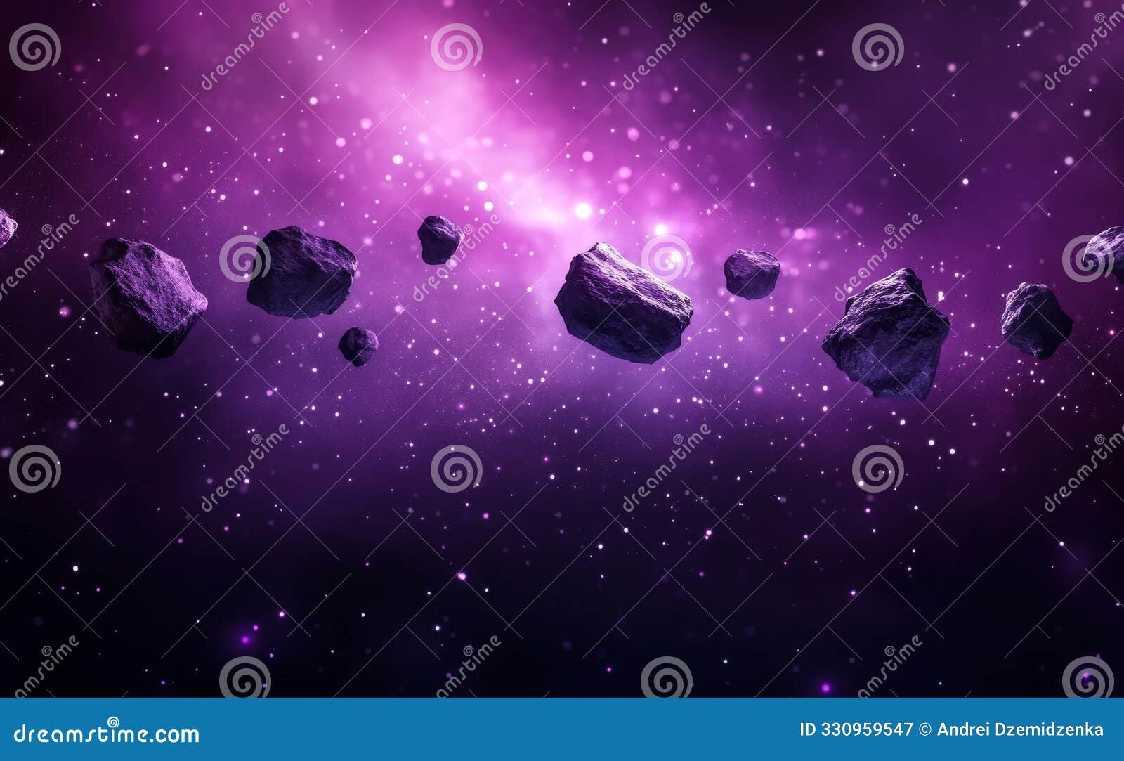Starfield in Deep Space Illustrated in 3D. High Resolution, Digital ...