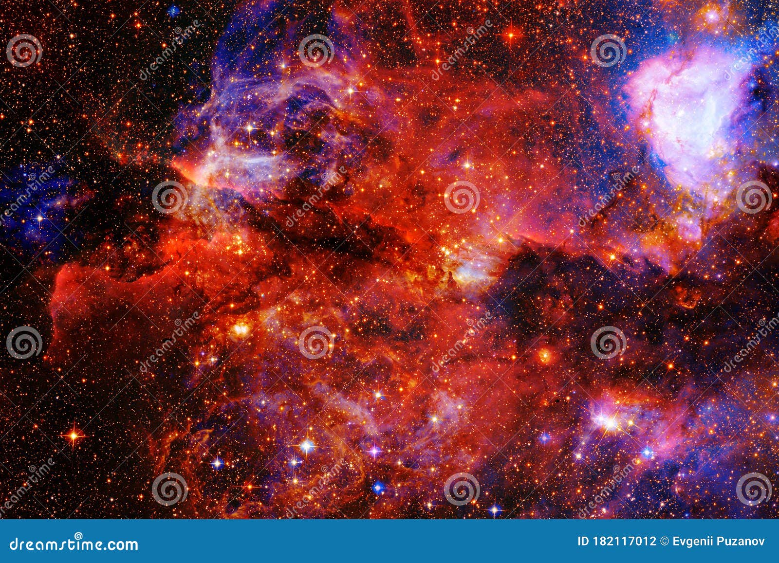 Starfield in Outer Space Many Light Years Far from the Earth Stock ...