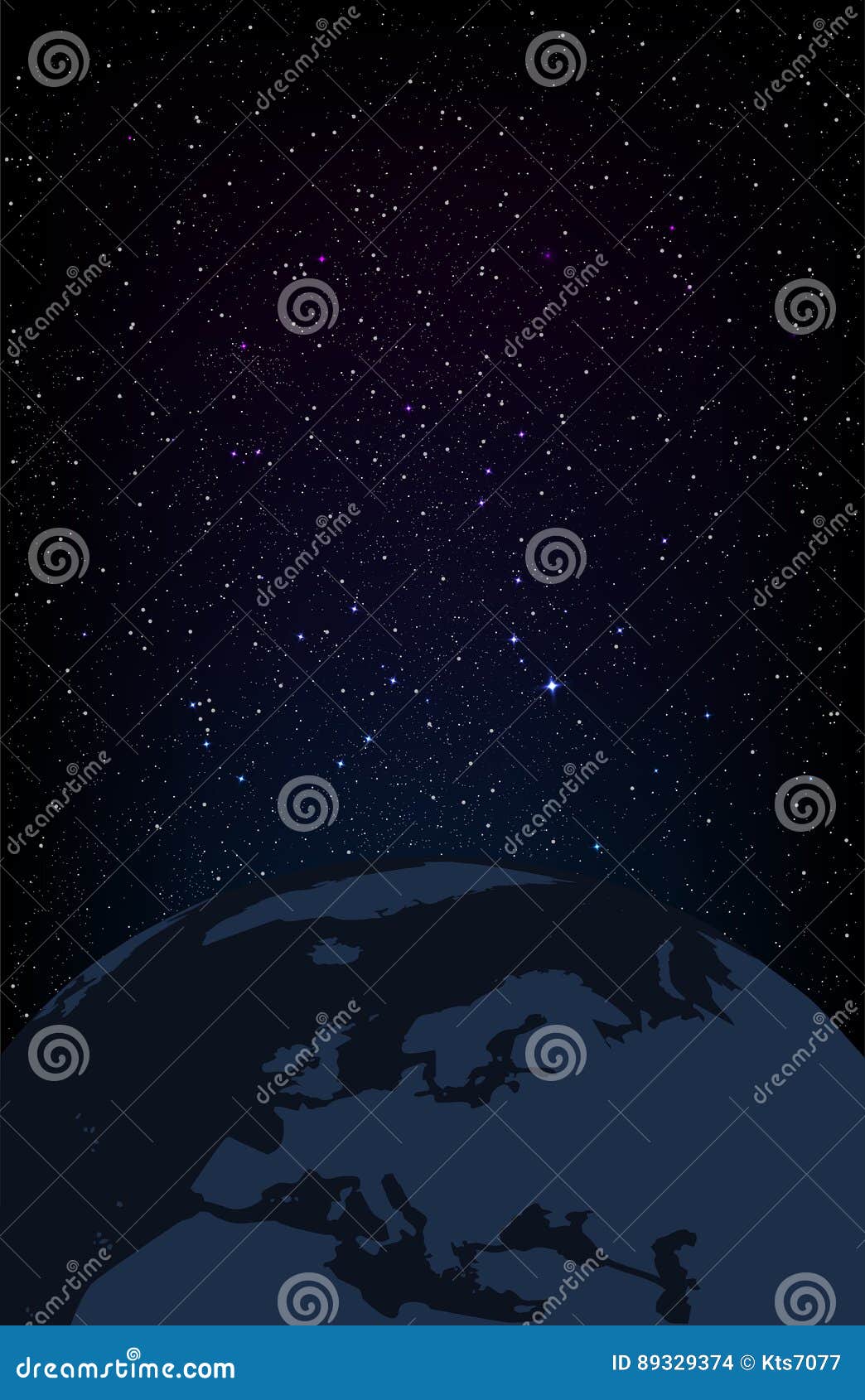 Starfield stock vector. Illustration of science, planet - 89329374