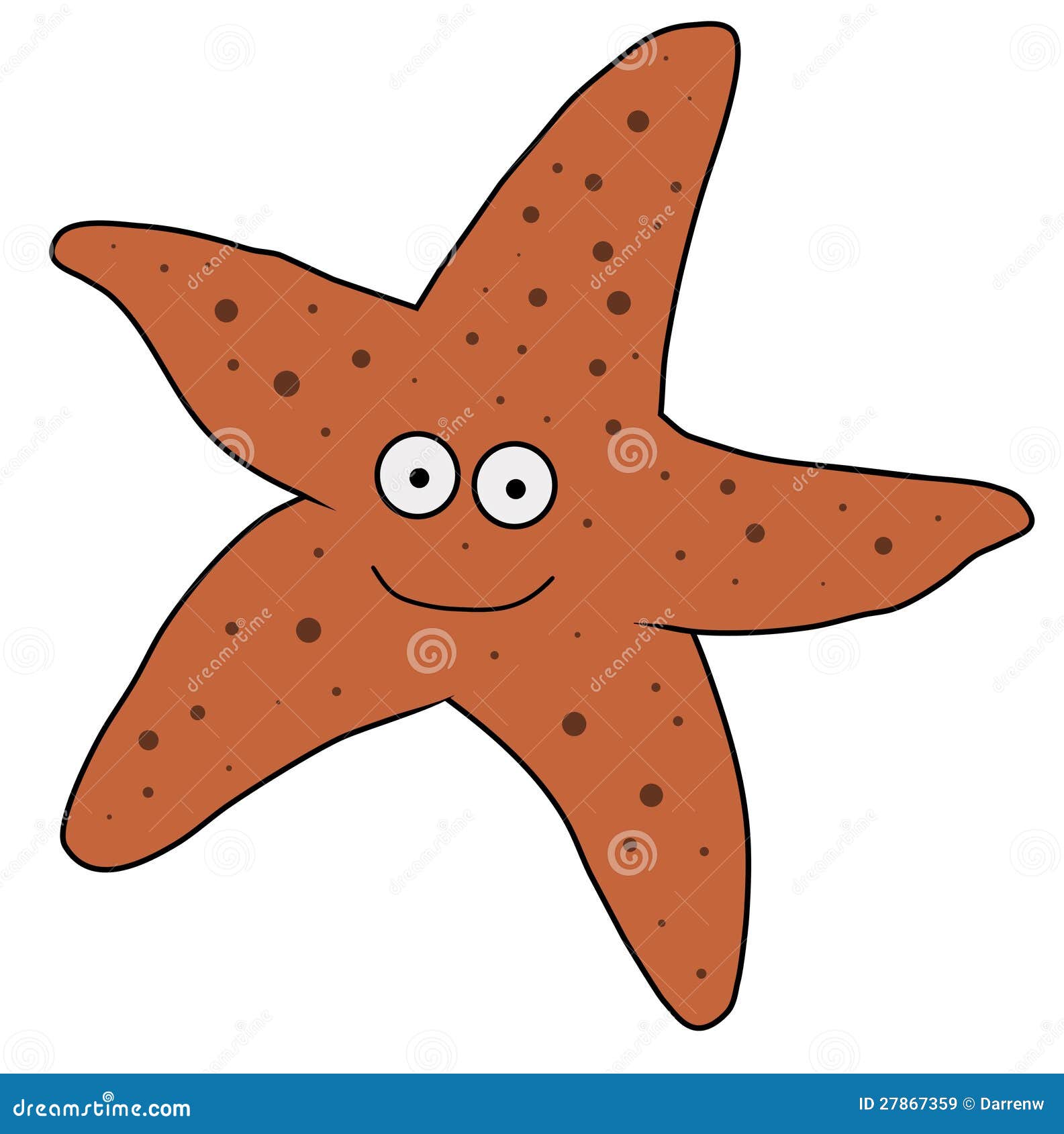 Starfish stock illustration. Illustration of fish, illustrated - 27867359