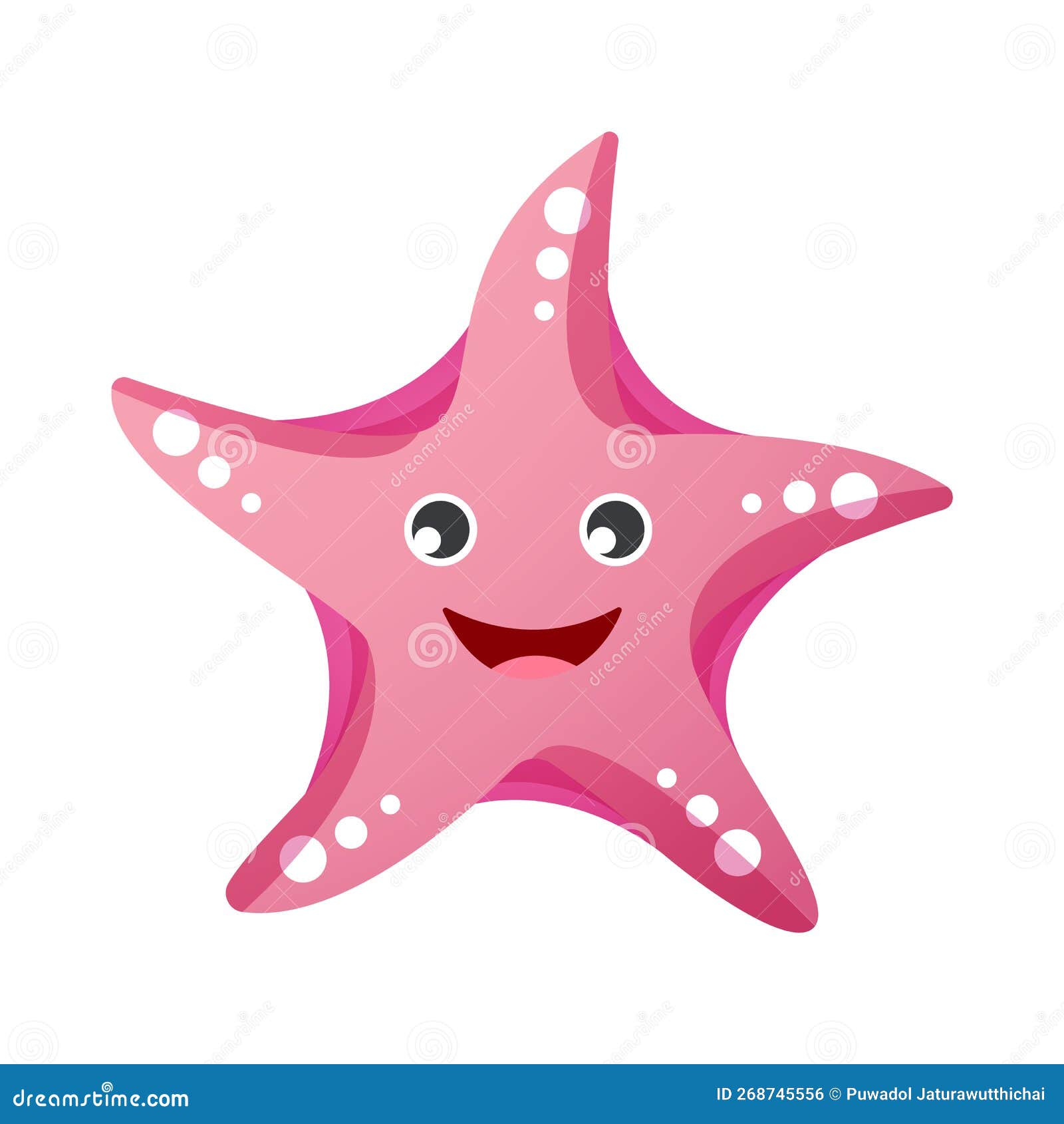 Starfish Cartoon Character . Vector Stock Vector - Illustration of ...