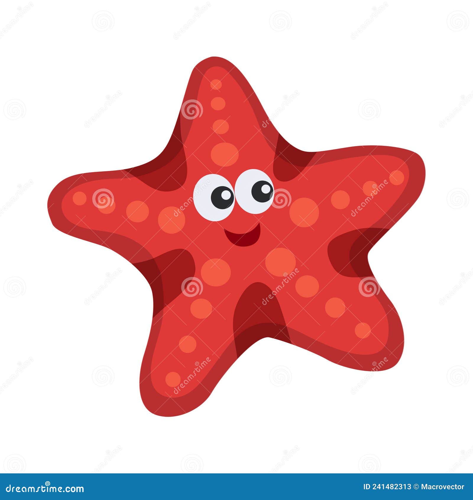 Starfish Cartoon Illustration Stock Vector - Illustration of symbol ...
