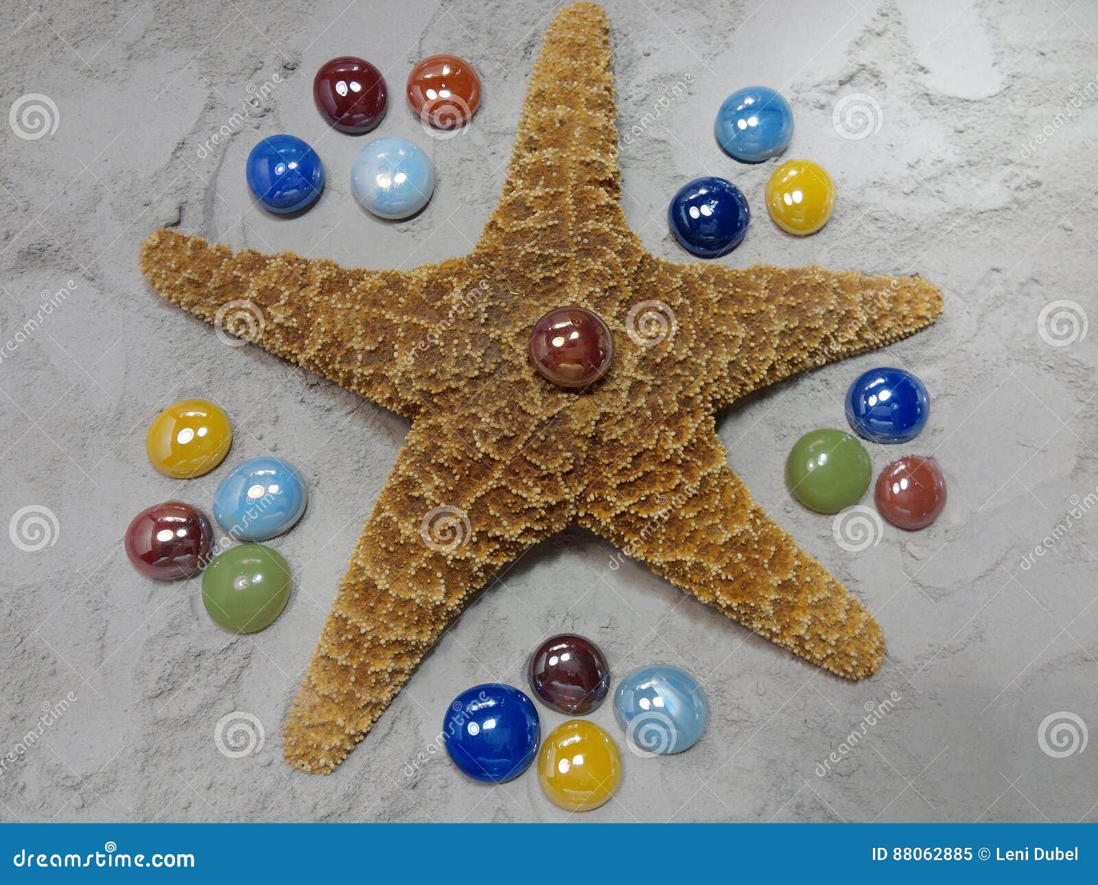 Starfish with glass beads stock image. Image of starfish - 88062885