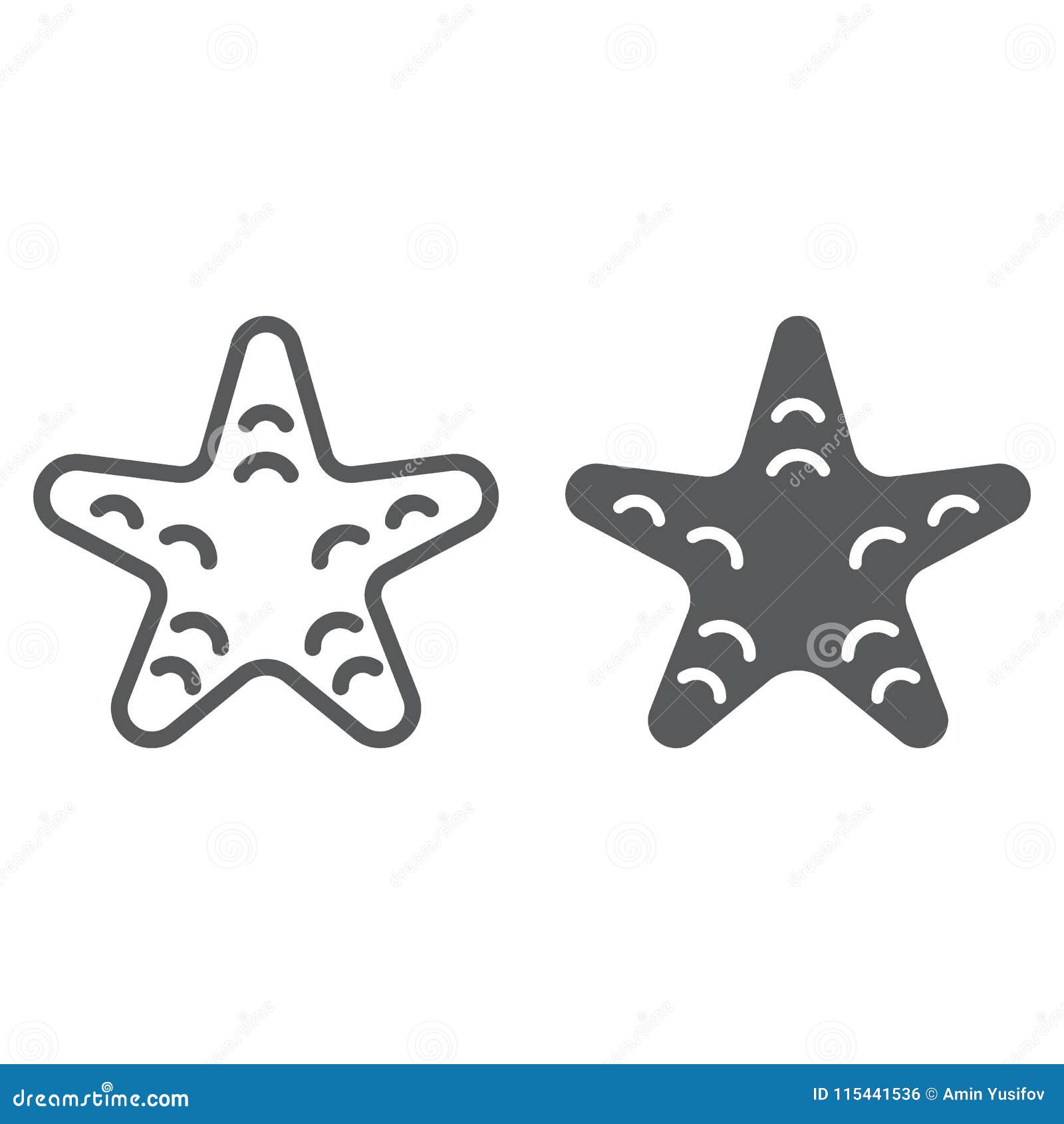 STARFISH LINE ART. Vector Sea Star. Continuous Line Drawing Vector ...