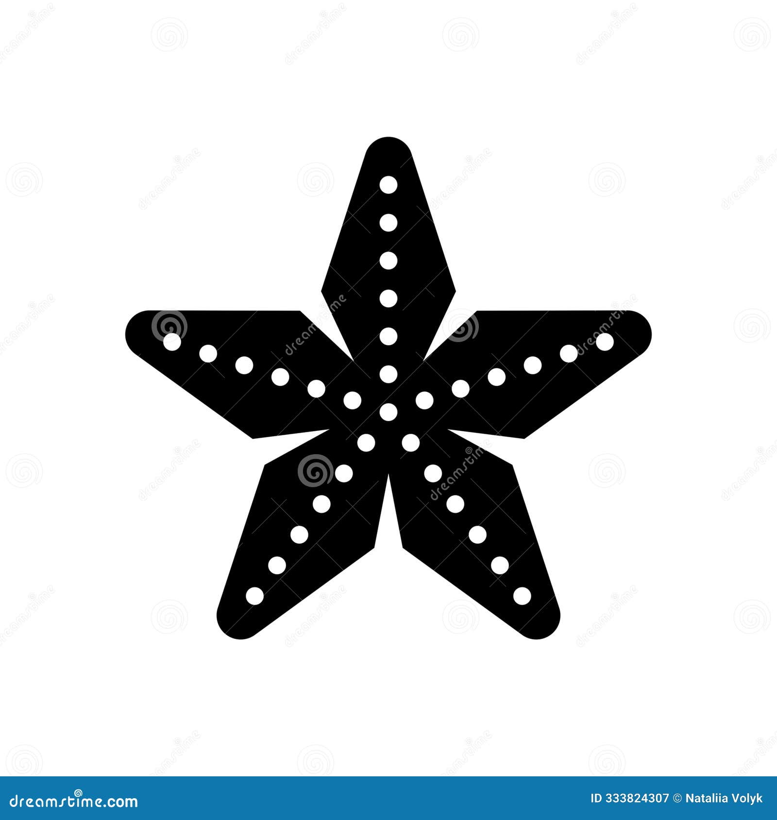 Starfish logo stock vector. Illustration of animal, icon - 333824307