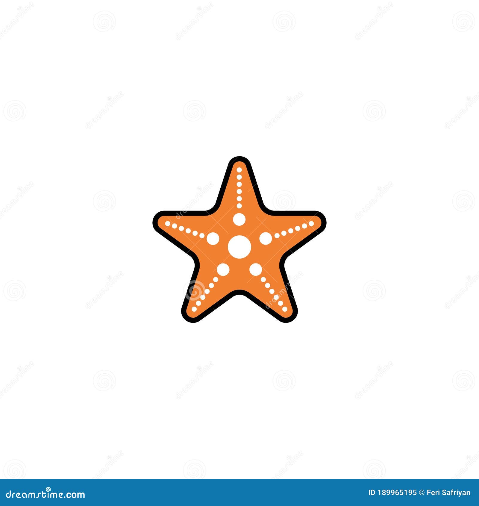 Starfish logo template stock illustration. Illustration of nature ...