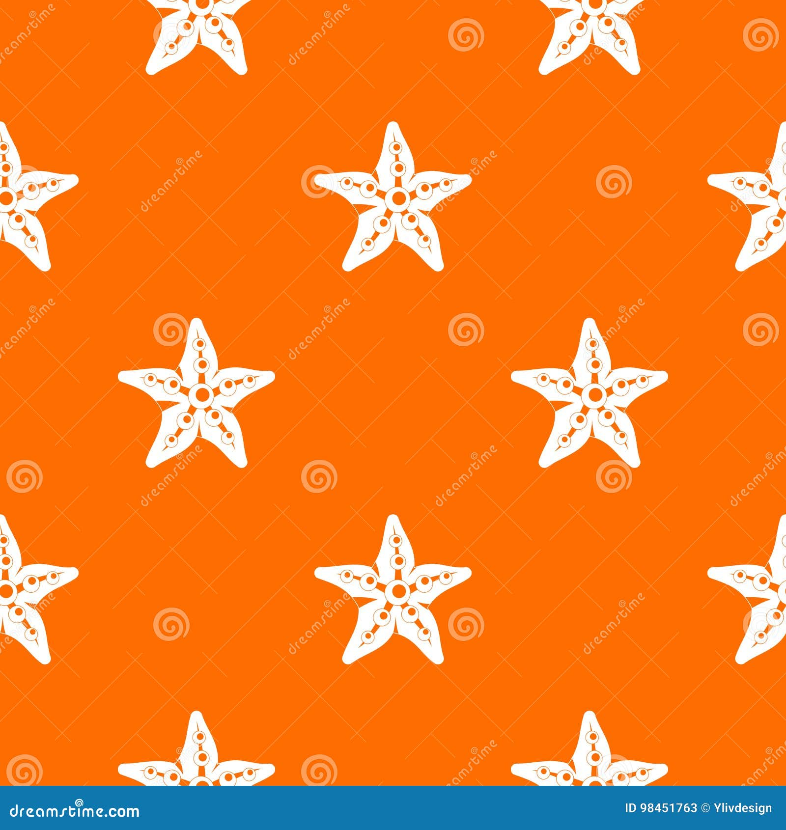 Starfish pattern seamless stock vector. Illustration of reef - 98451763