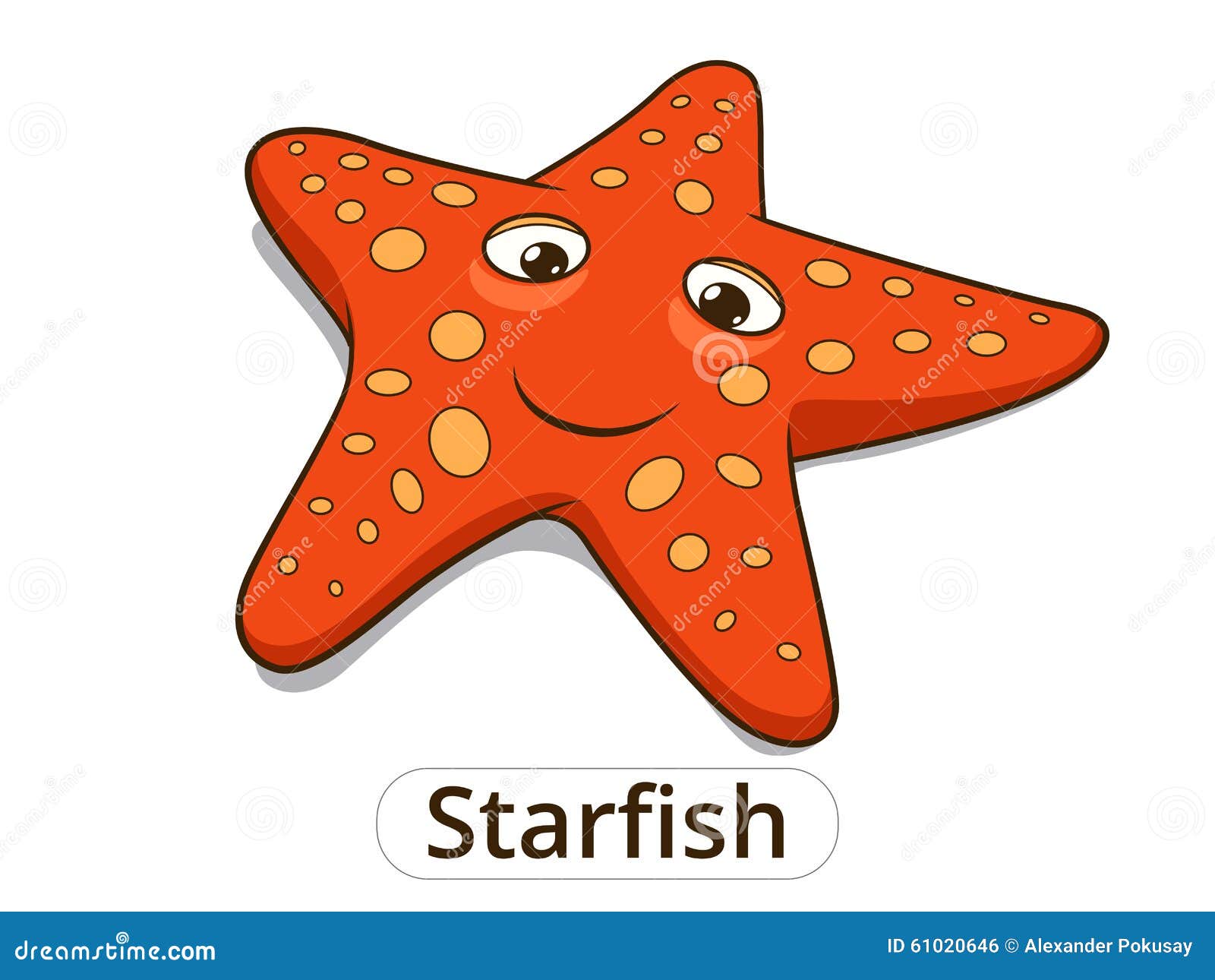 Starfish Sea Fish Cartoon Illustration Stock Vector - Illustration of ... Starfish Sea Fish Cartoon Illustration Stock Vector - Illustration of ...