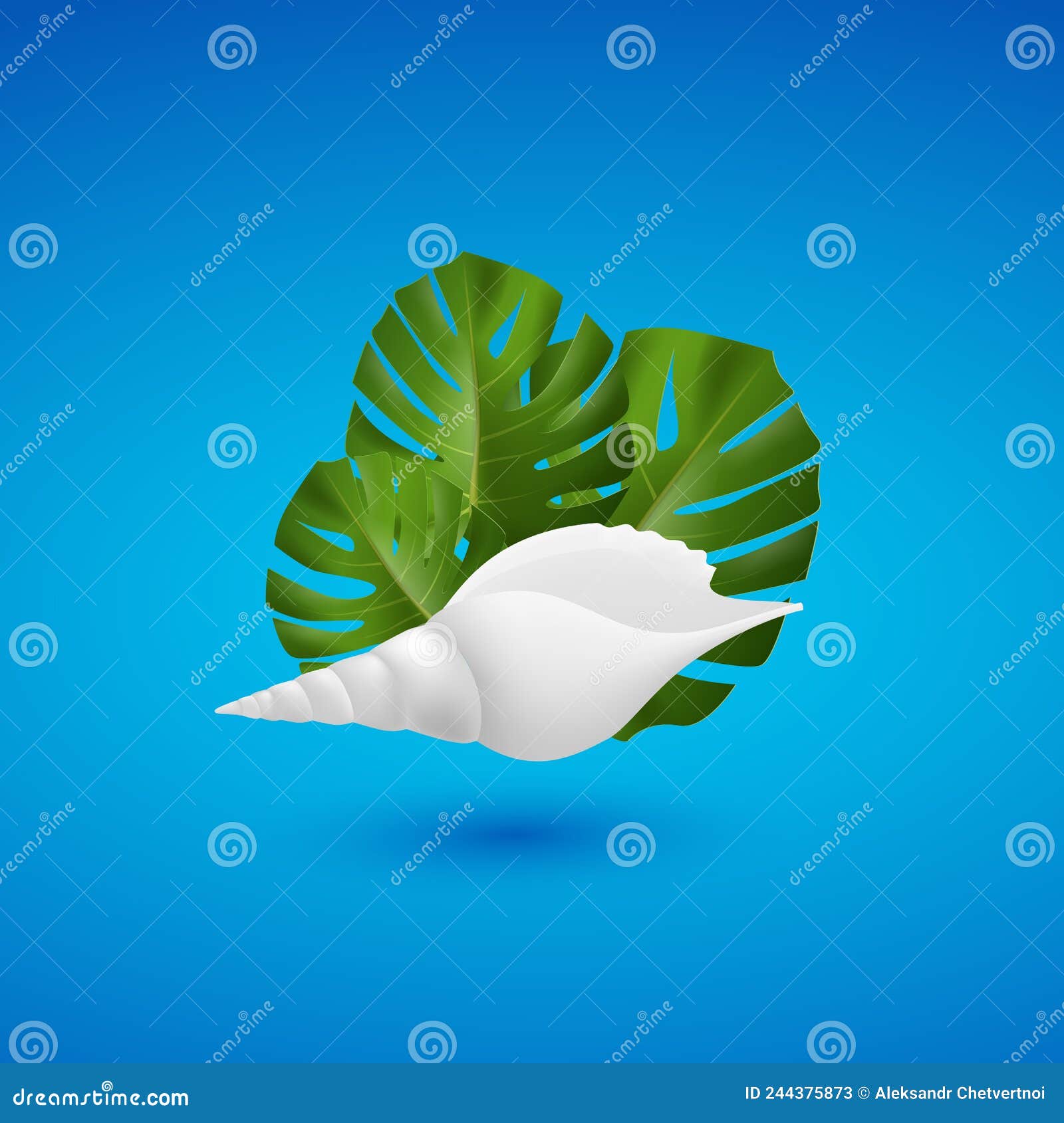 Starfish and Seashell. 3d Vector Realistic Icons. Vector 3d Realistic ...