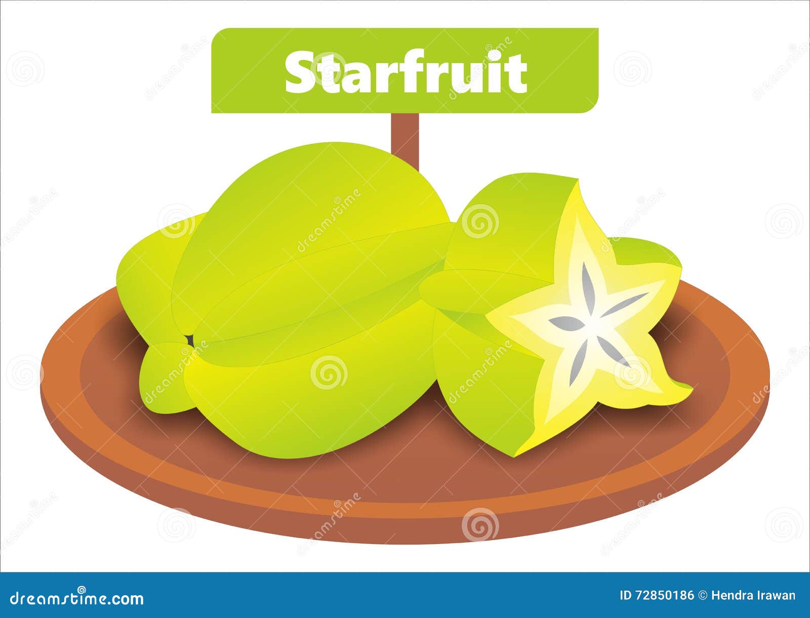 Starfruit stock illustration. Illustration of kids, cartoon - 72850186