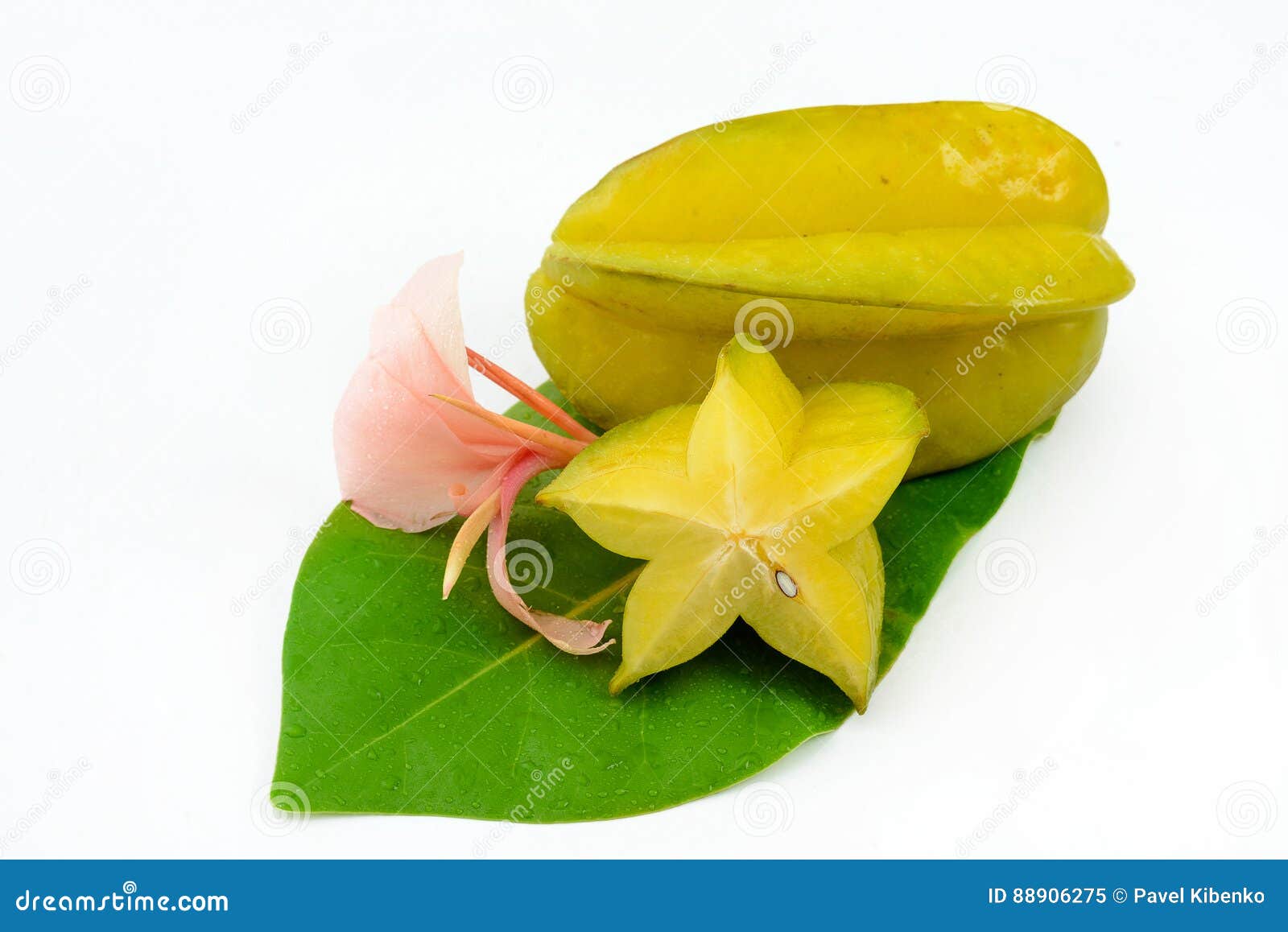 Starfruit Isolated on White Stock Image - Image of colour, fruits: 88906275