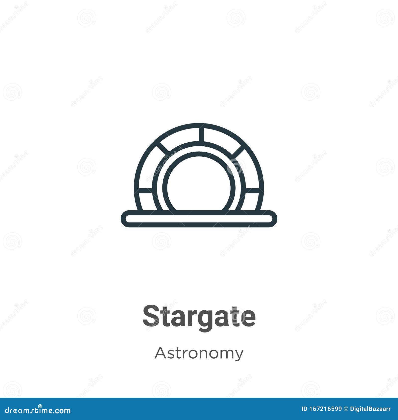 Stargate Logo Concept Alien Construction Isolate On Transparent ...