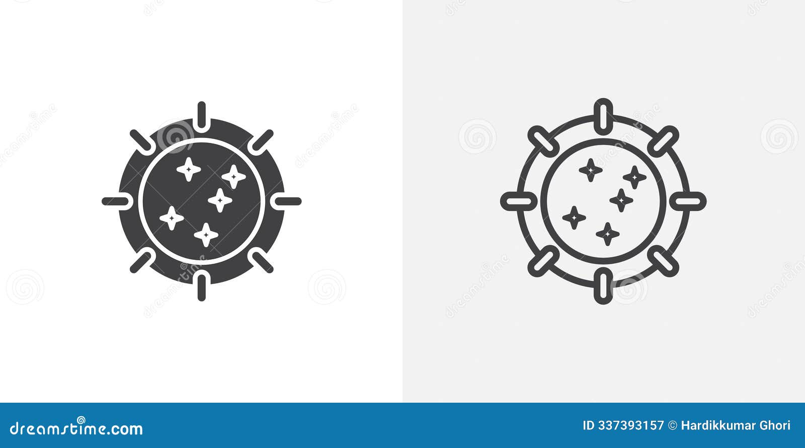 Stargate Thin Line Vector Icon Set Stock Illustration - Illustration of ...