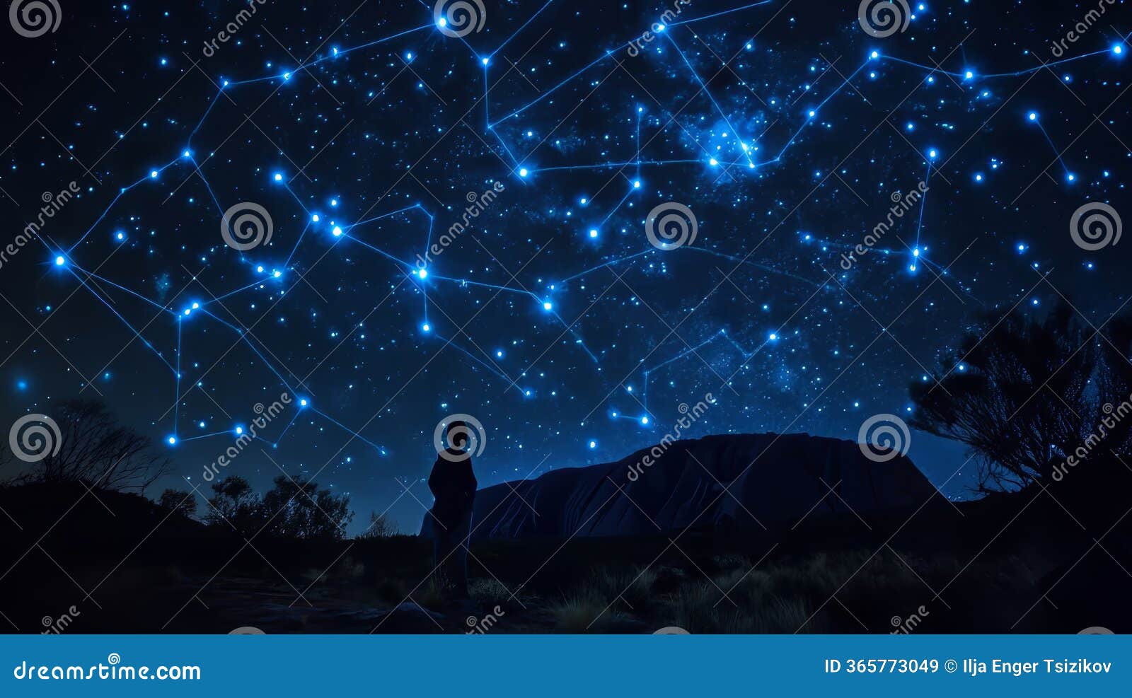 Uluru Outback Central Australia Sunset Scene Cartoon Vector ...