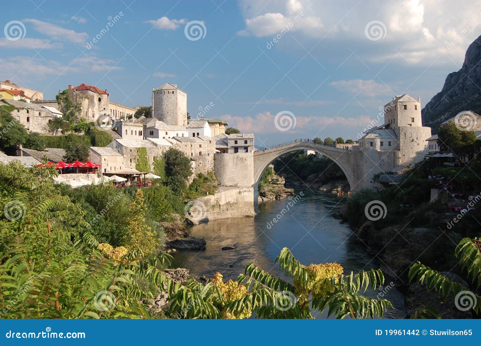 The Stari Most at Mostar stock photo. Image of mostar - 19961442