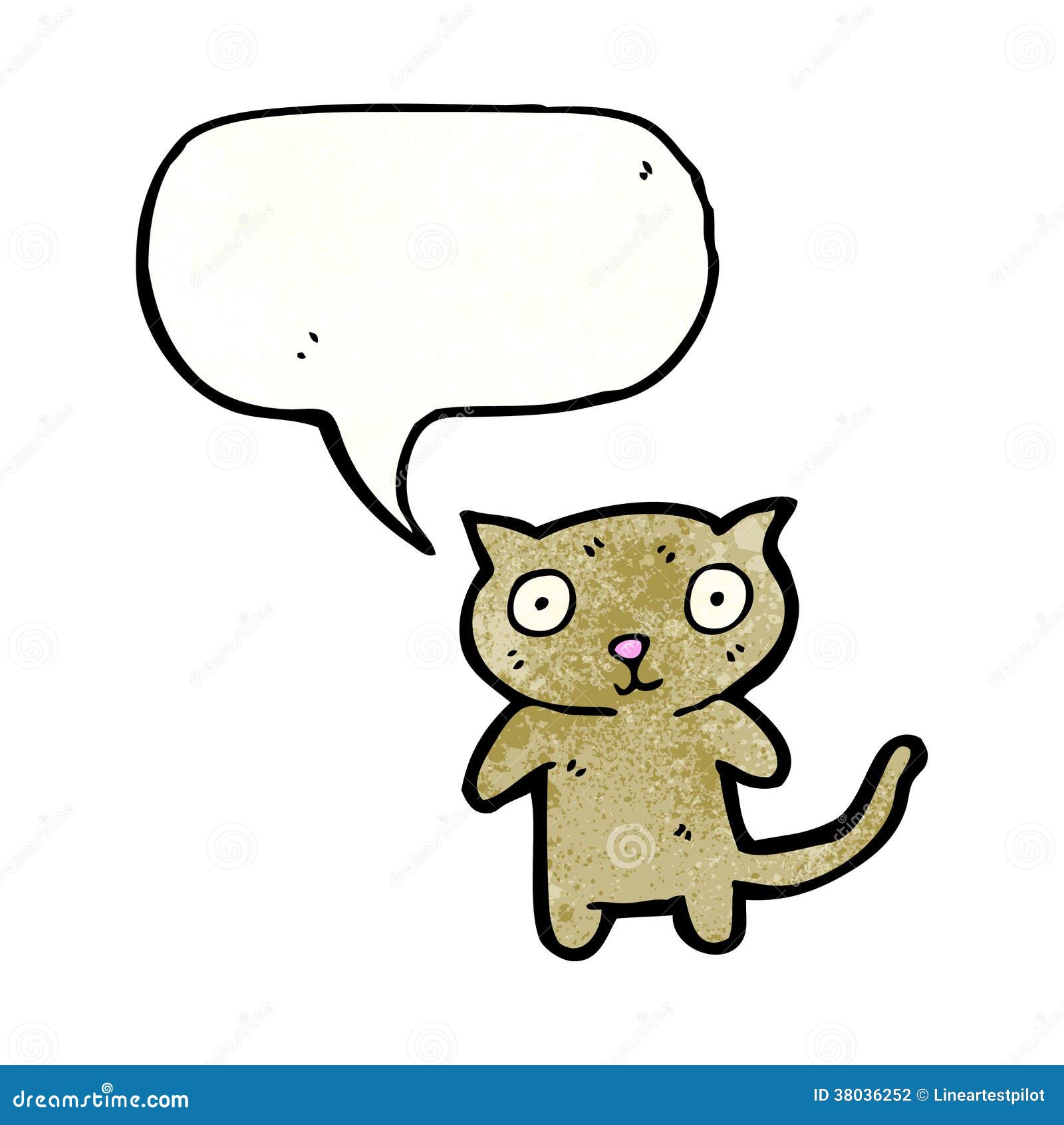 Staring cat cartoon stock vector. Illustration of silly - 38036252
