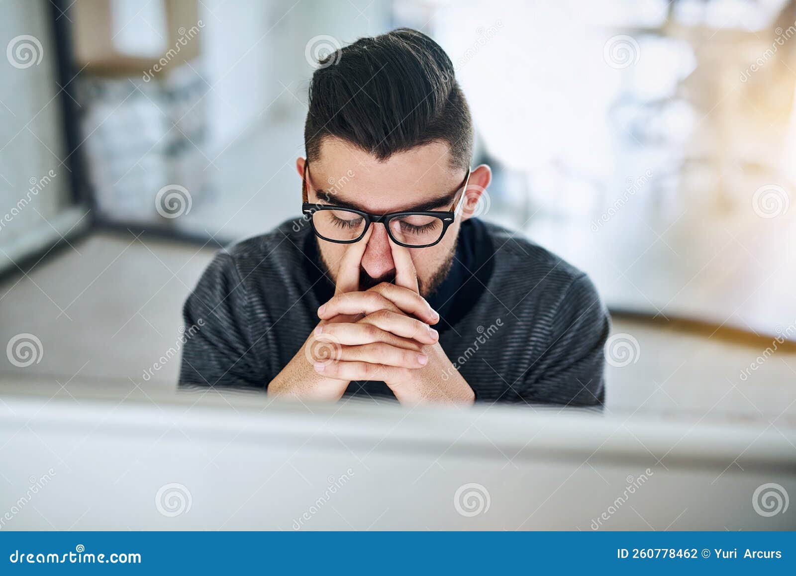Staring at a Computer Screen Has Strained His Sight. a Young Designer ...