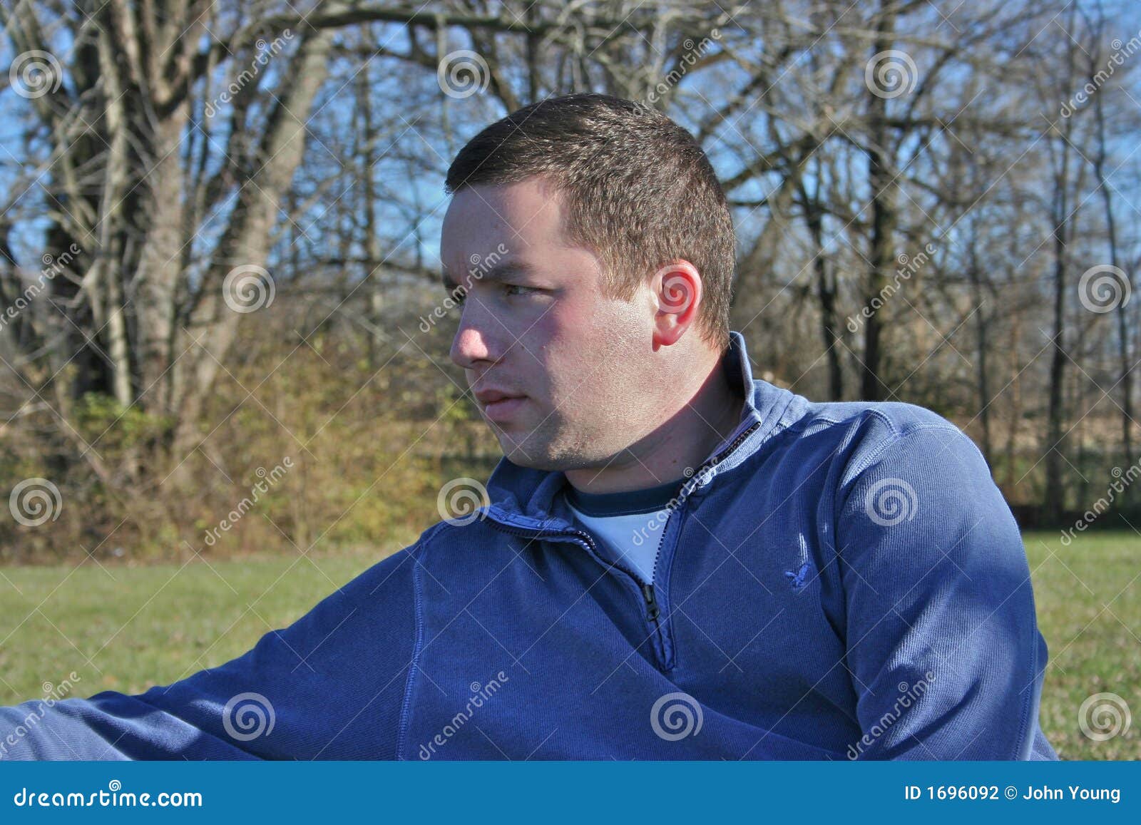 Staring into the distance stock photo. Image of fair, thoughtful - 1696092