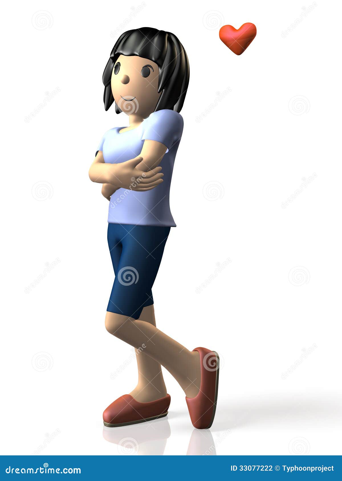 She is staring. stock illustration. Illustration of black - 33077222