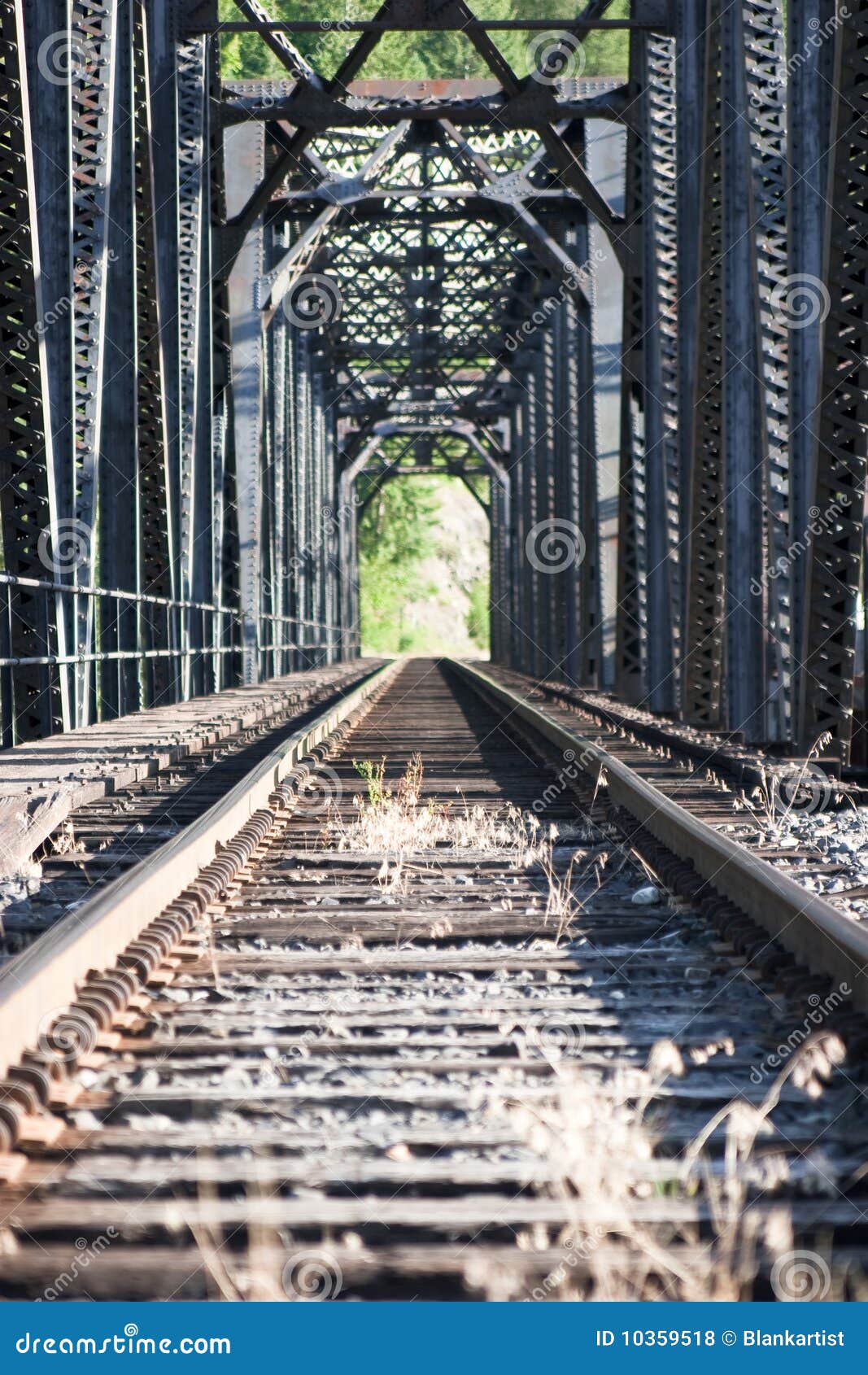 Staring Down Railroad Tracks Stock Photo - Image of rail, pattern: 10359518