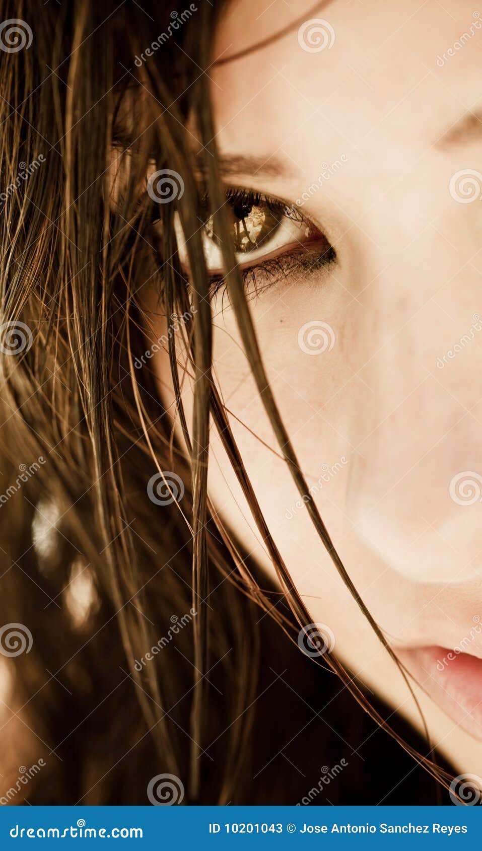 Staring eye stock image. Image of black, emotional, portrait - 10201043