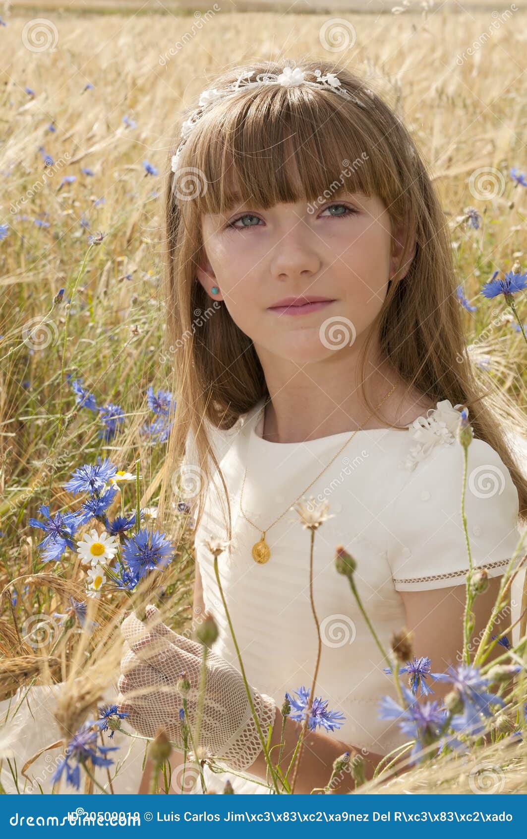 Staring girl stock image. Image of dreams, cute, catholic - 20509019