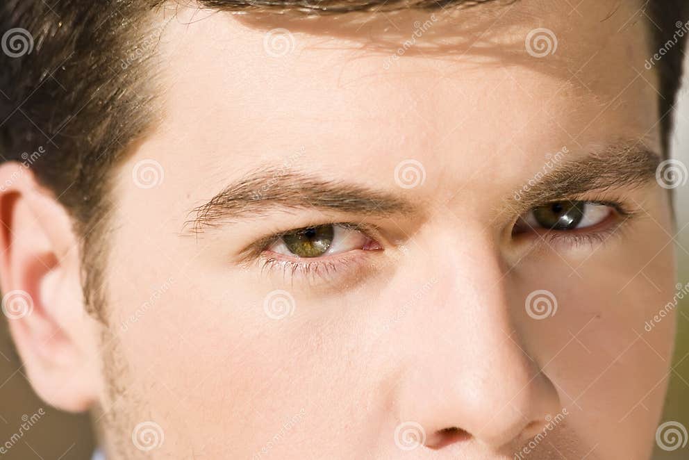 Staring man stock photo. Image of nose, eyebrush, full - 5299906