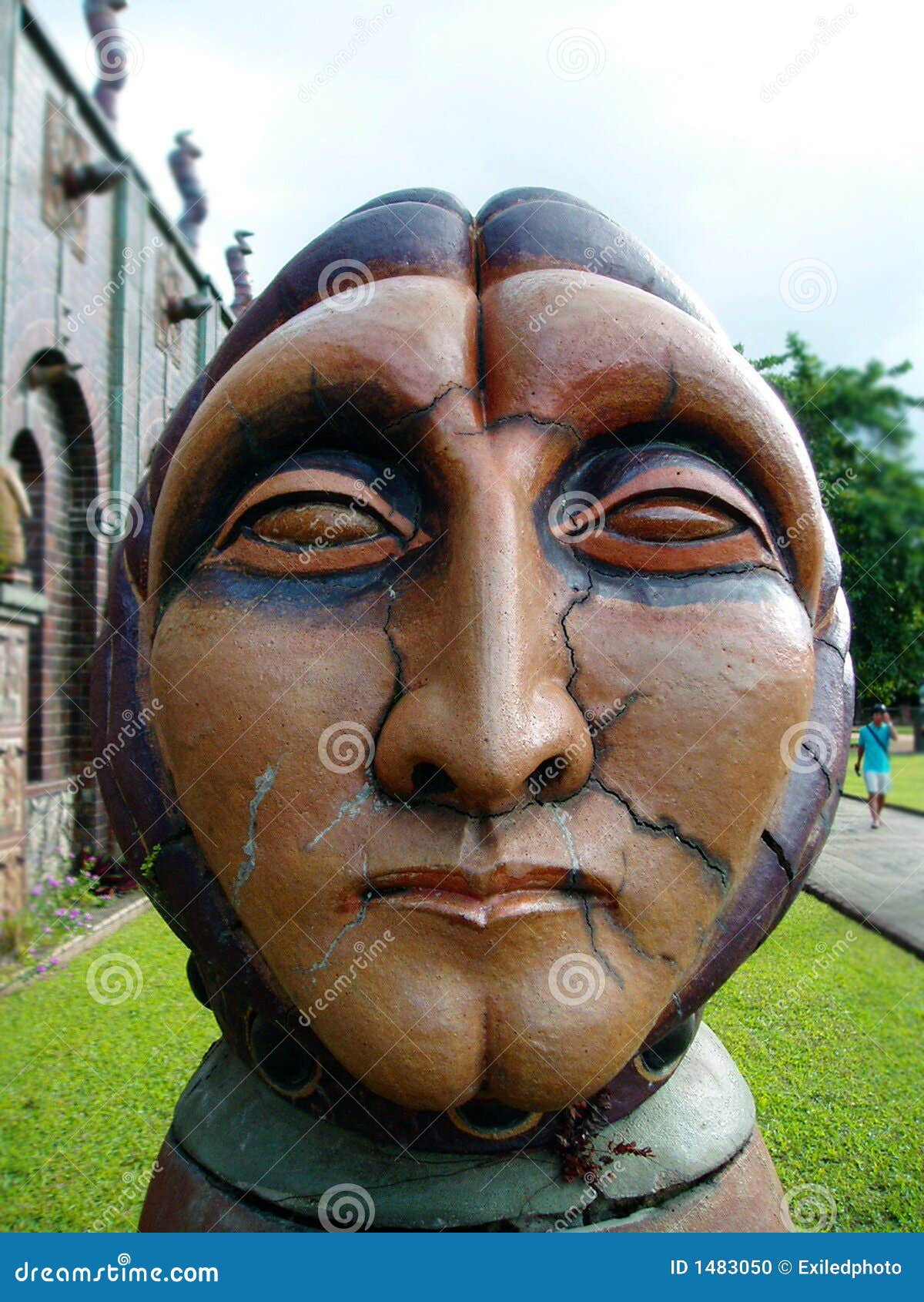 Staring Statue stock photo. Image of courtyard, sunlight - 1483050