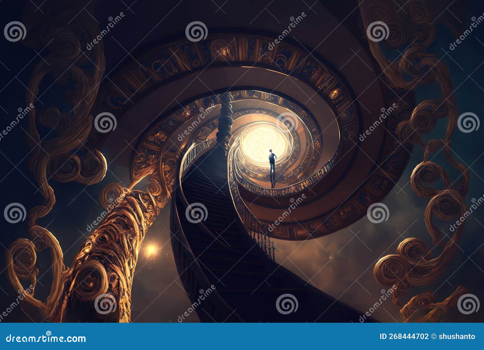 Staring Up Infinite Climbing Celestial Library Spiraling Towards Light ... Staring Up Infinite Climbing Celestial Library Spiraling Towards Light ...