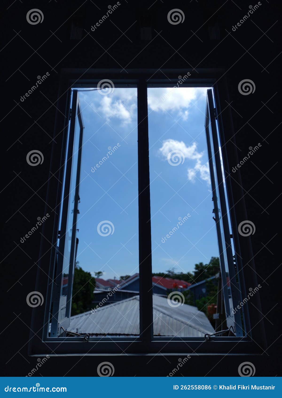 Staring at windows stock photo. Image of boarding, view - 262558086