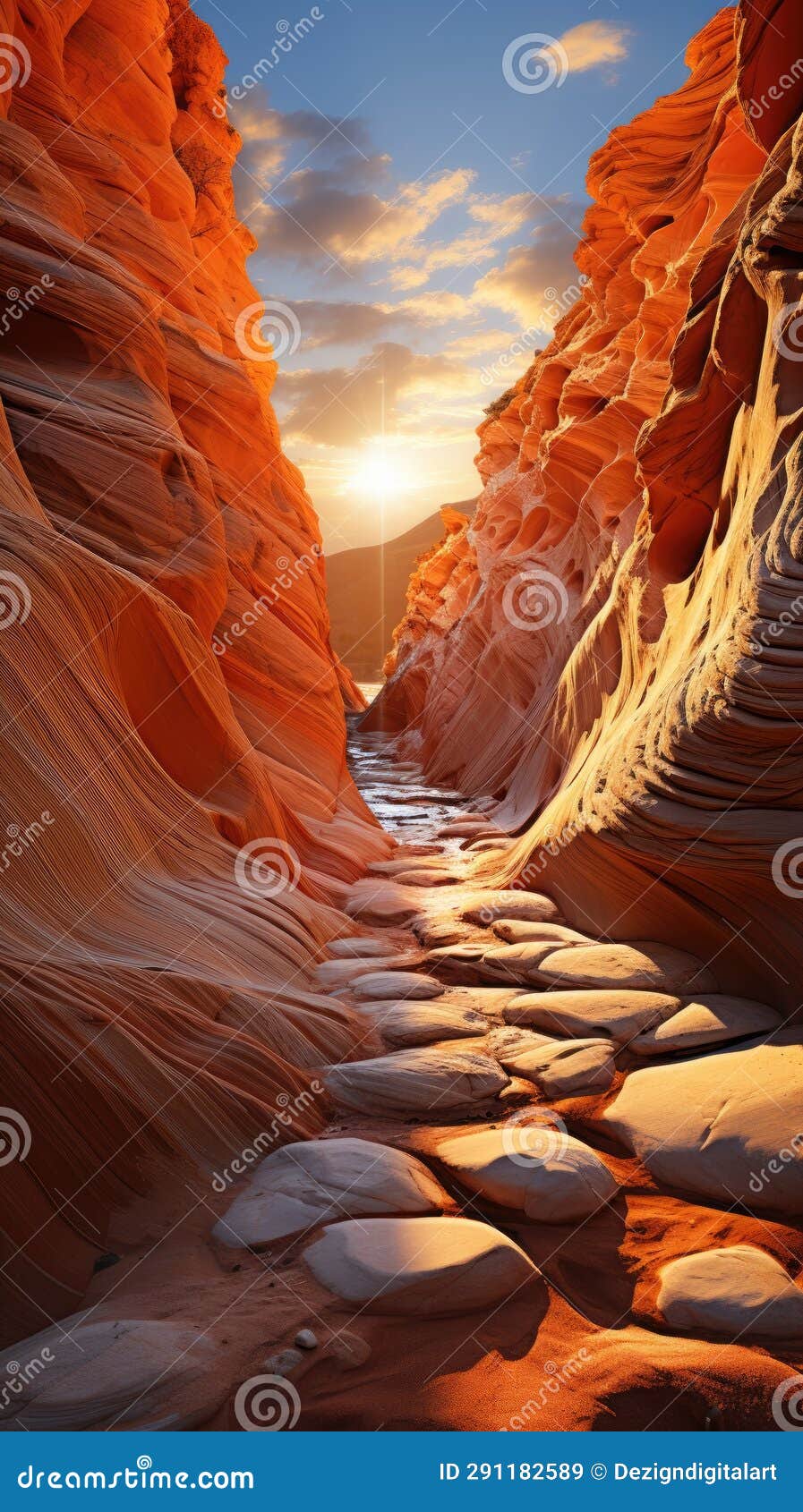 The Stark Beauty of Jagged Rock Formations is Highlighted by a Setting ...